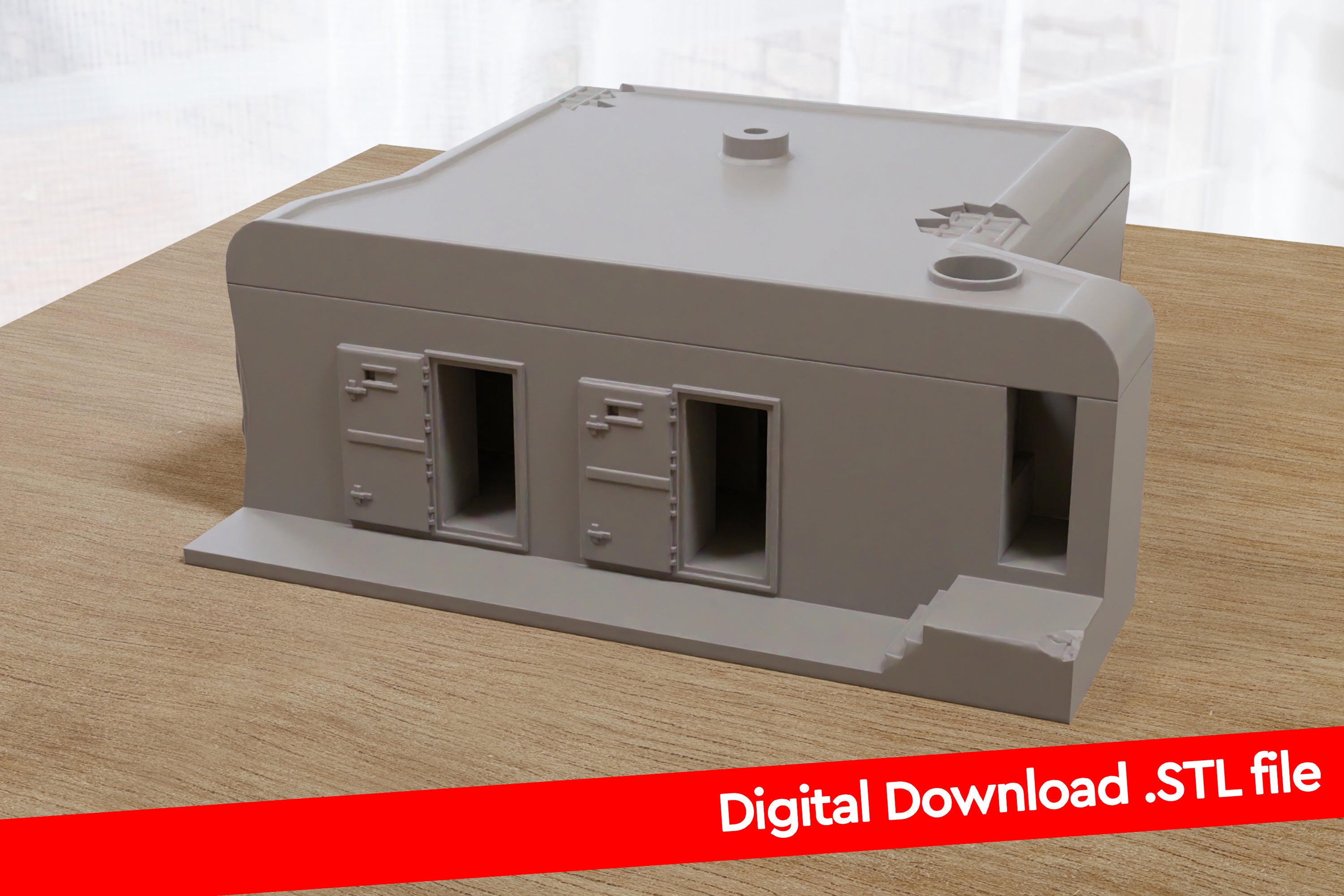 Regelbau 656 German Bunker - Digital Download .STL file for 3D Printin
