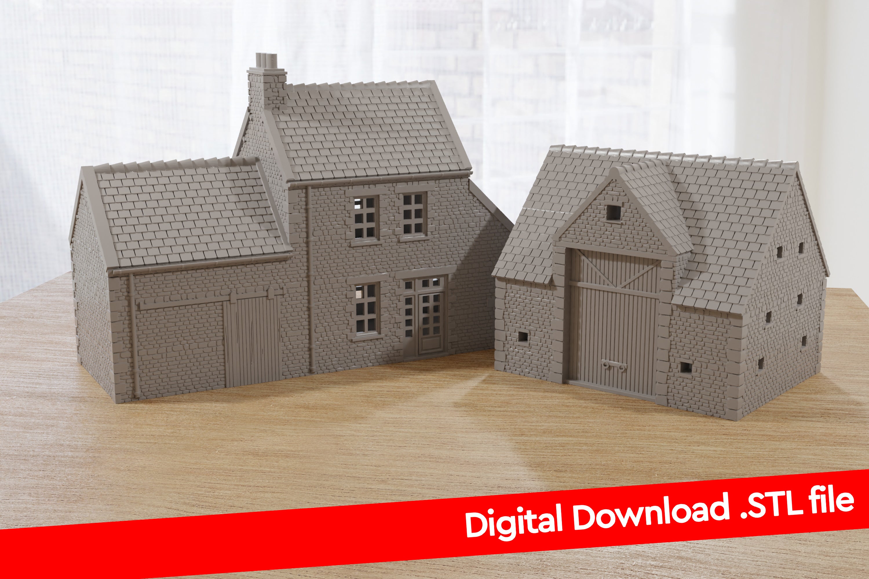 Normandy Farm Set (Bundle) - Digital Download .STL Files for 3D Printi