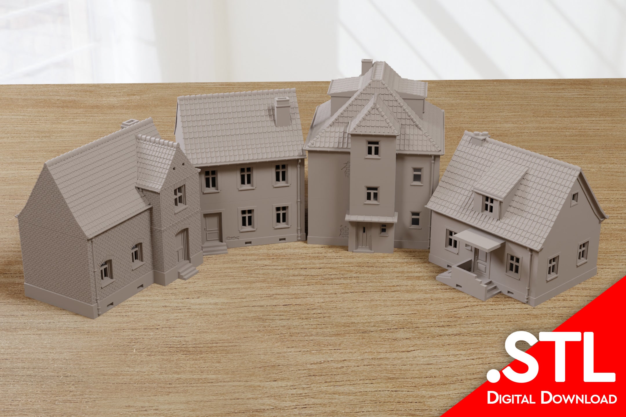 Fulda Gap German Buildings Set Bundle - Digital Download .STL Files fo