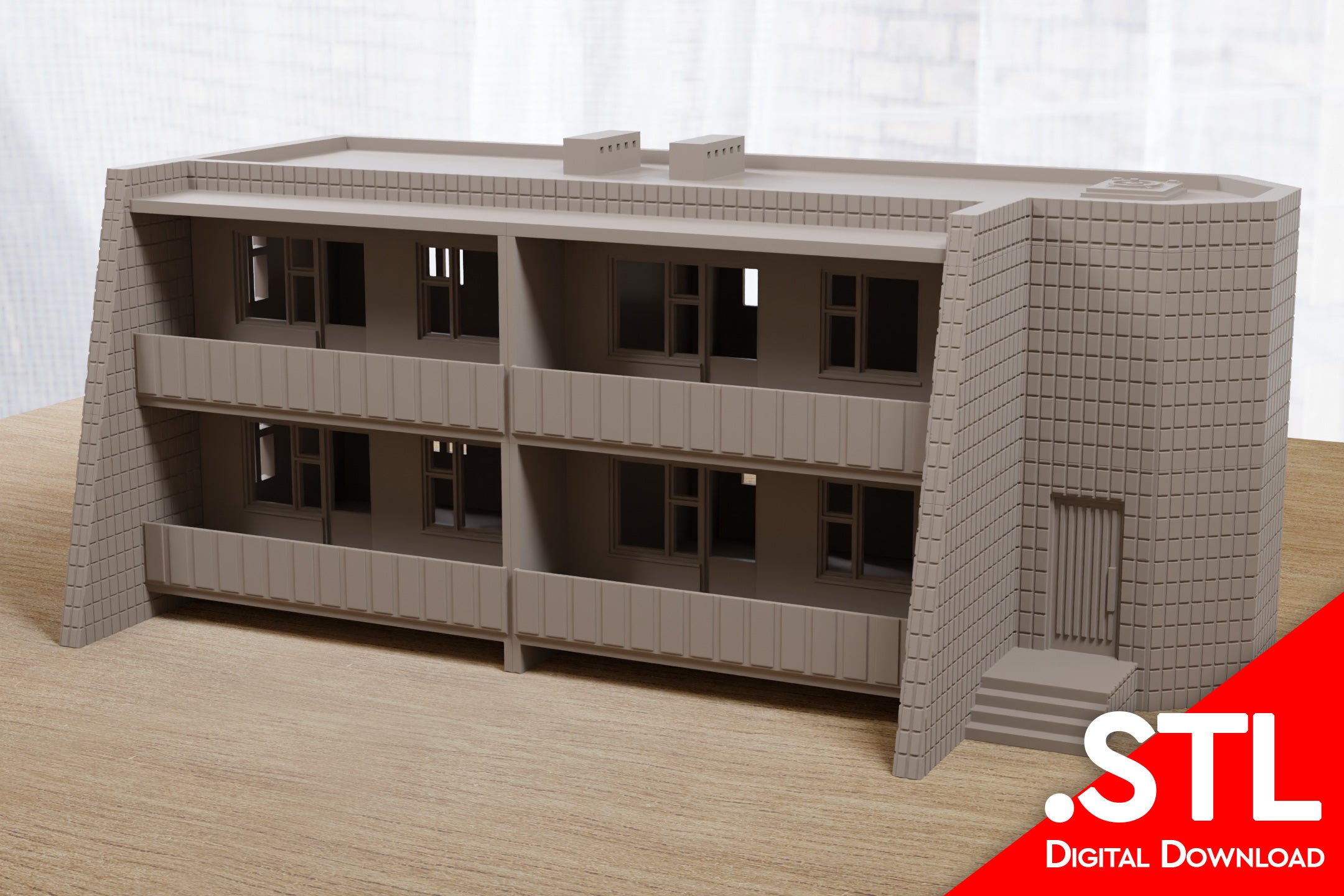 Soviet Small Leisure Hotel - Digital Download .STL Files for 3D Printi