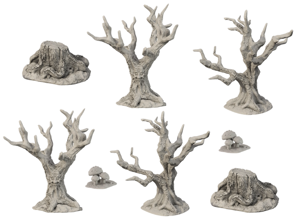 Terrain Crate: Gothic Grounds – Haunted Woods Terrain Set (28mm–30mm)