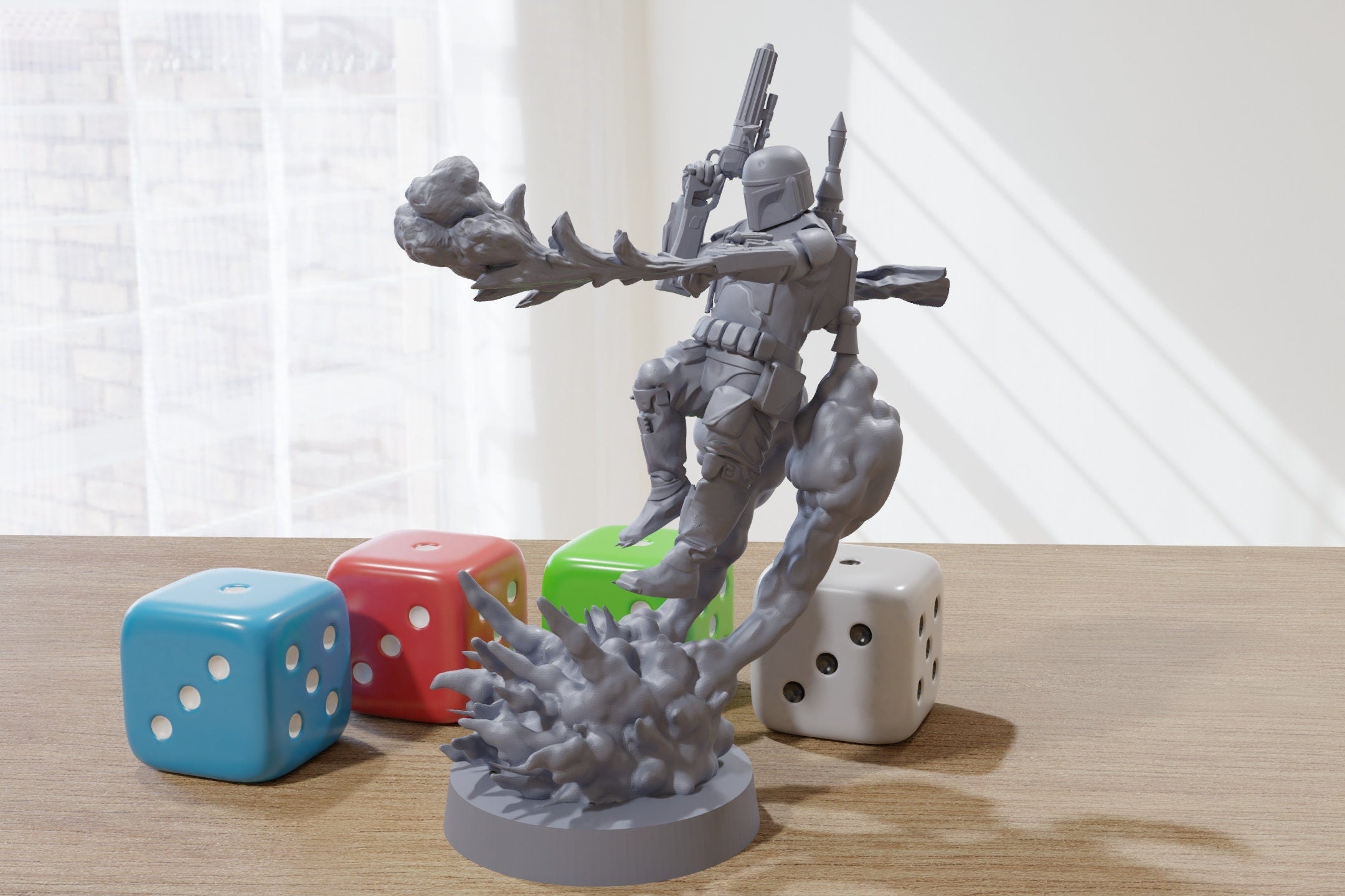 Boba Fett - Hero Pose - Star Wars Legion 35mm Proxy Miniature for Tabl
