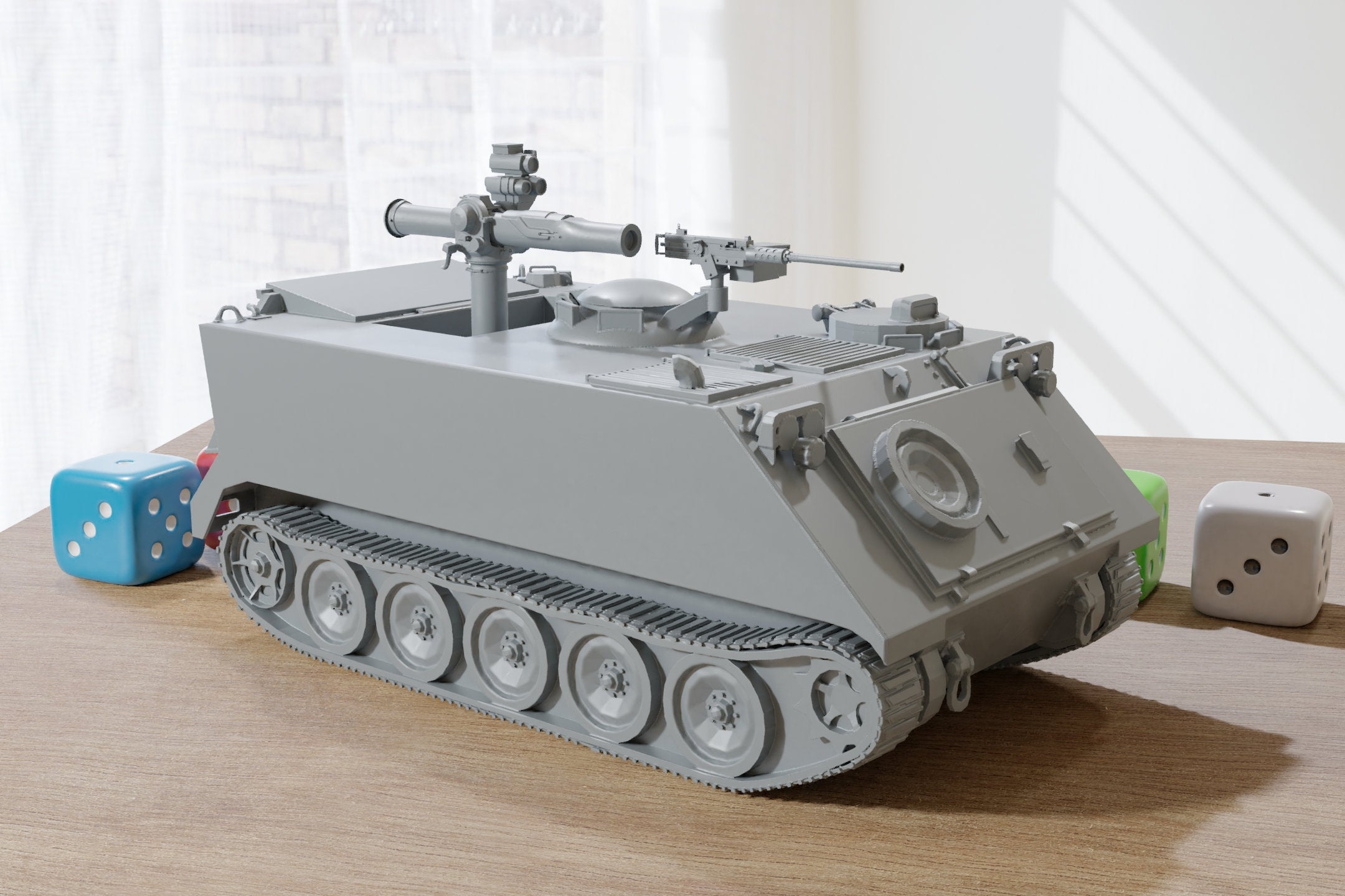 M113 TOV Turret - 3D Printed Combat Vehicle - Modern Wargaming 28mm Sc