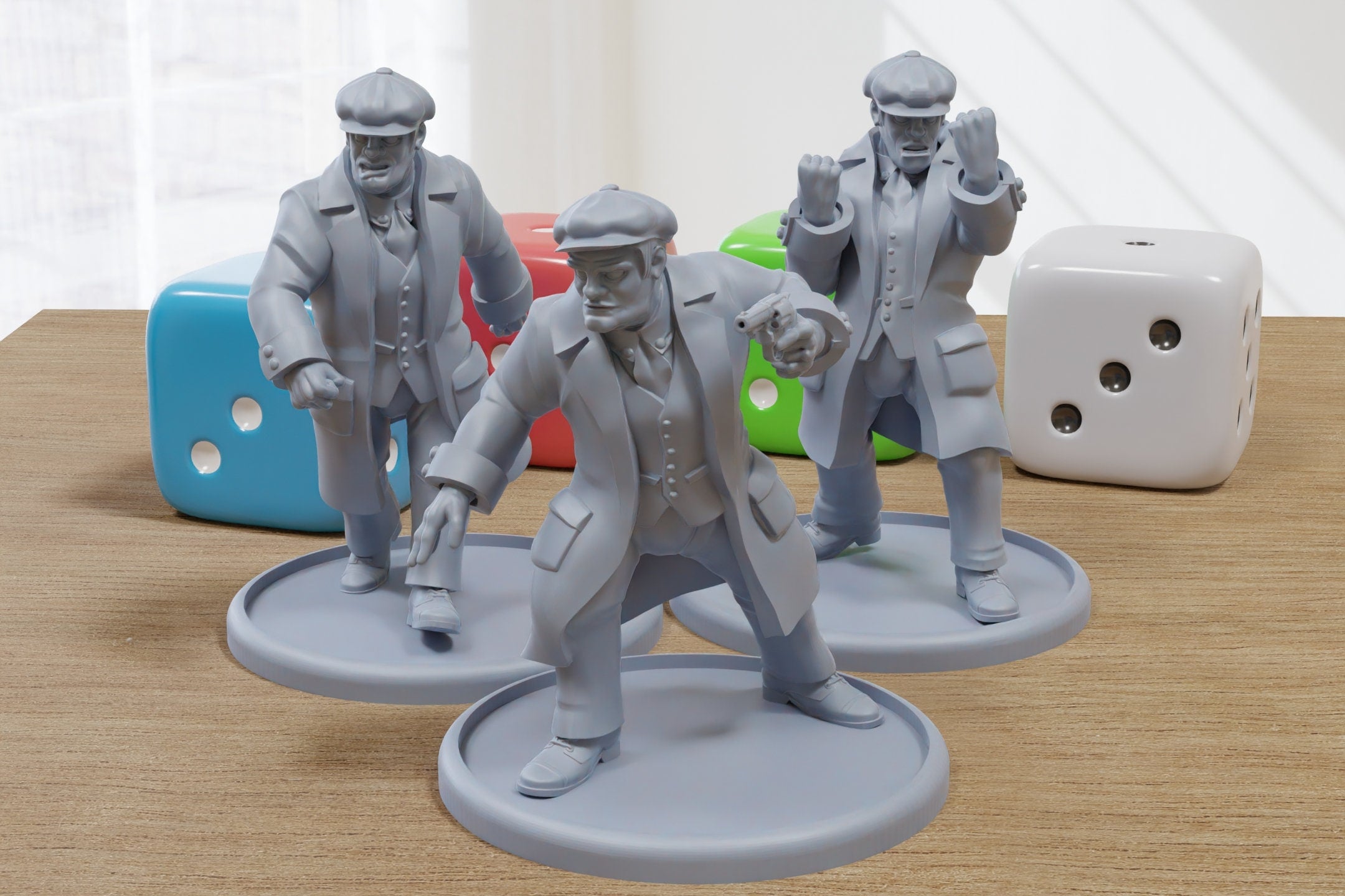 Classic Street Thugs - 3D Printed Minifigures for Gangster Miniature T