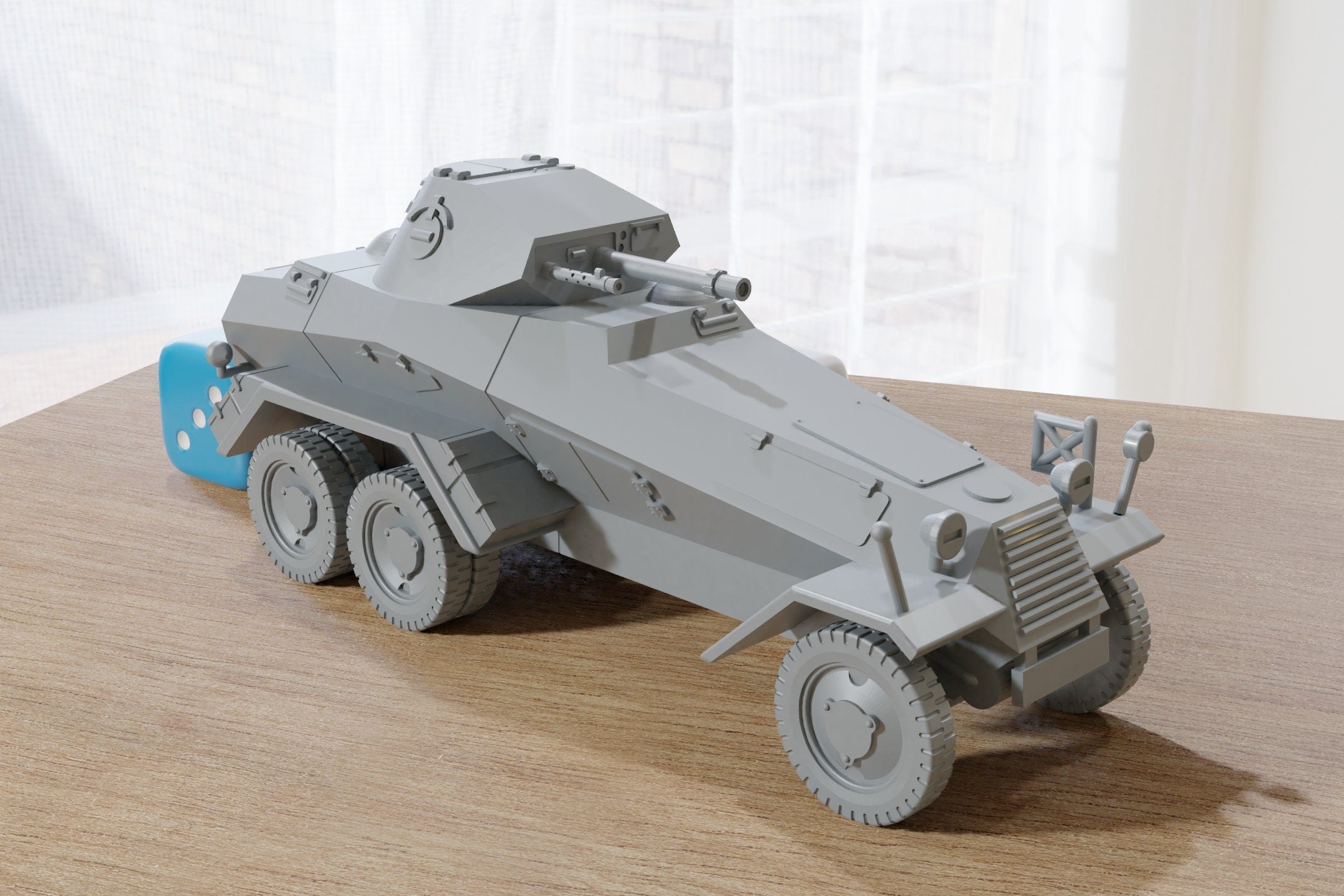SD.KFZ 231 German WW2 Schwerer Panzerspähwagen - 3D Resin Printed 28mm