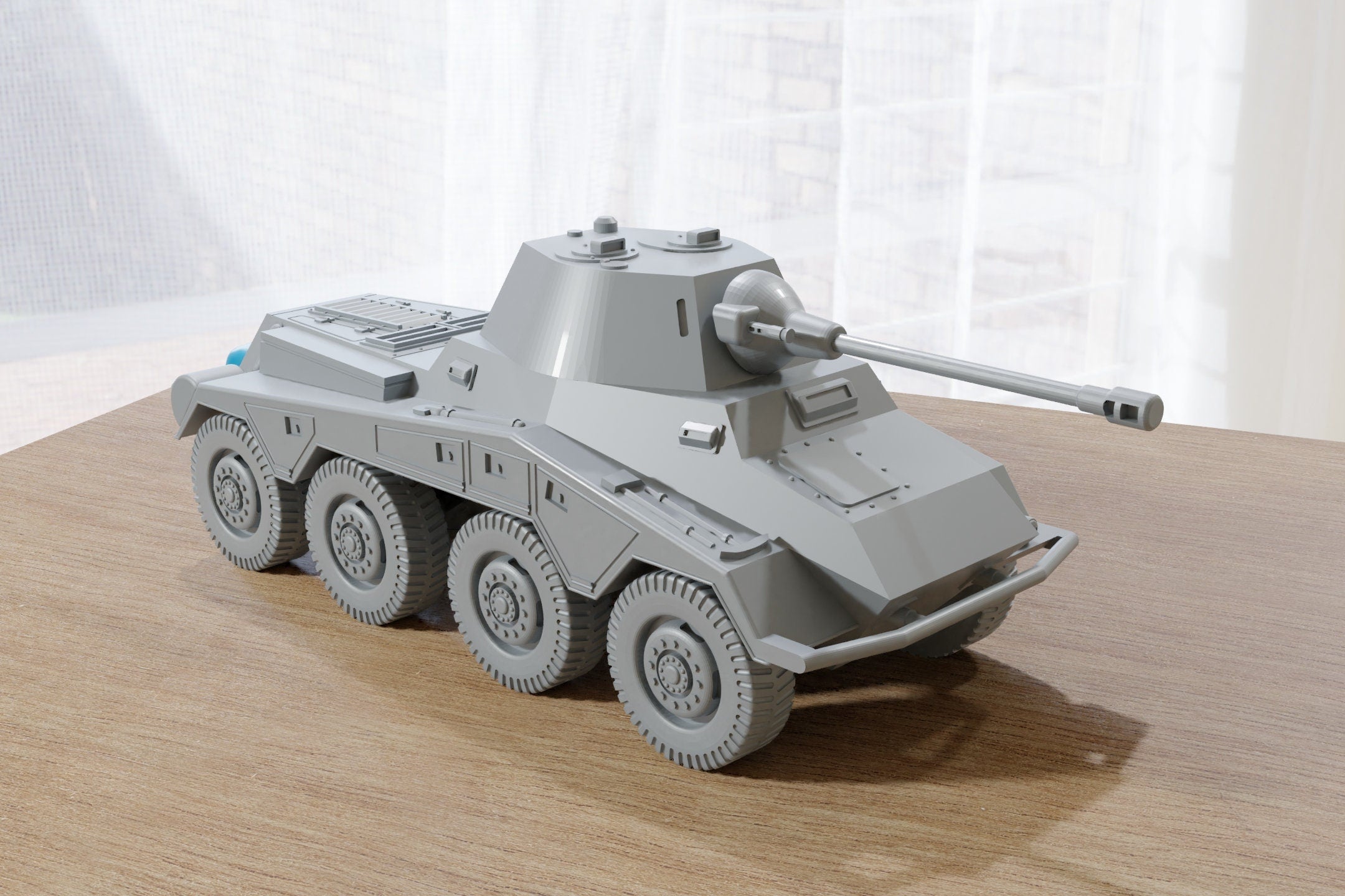 SD.KFZ 234/2 - 50mm Turret WW2 German Armoured Car - 3D Resin Printed