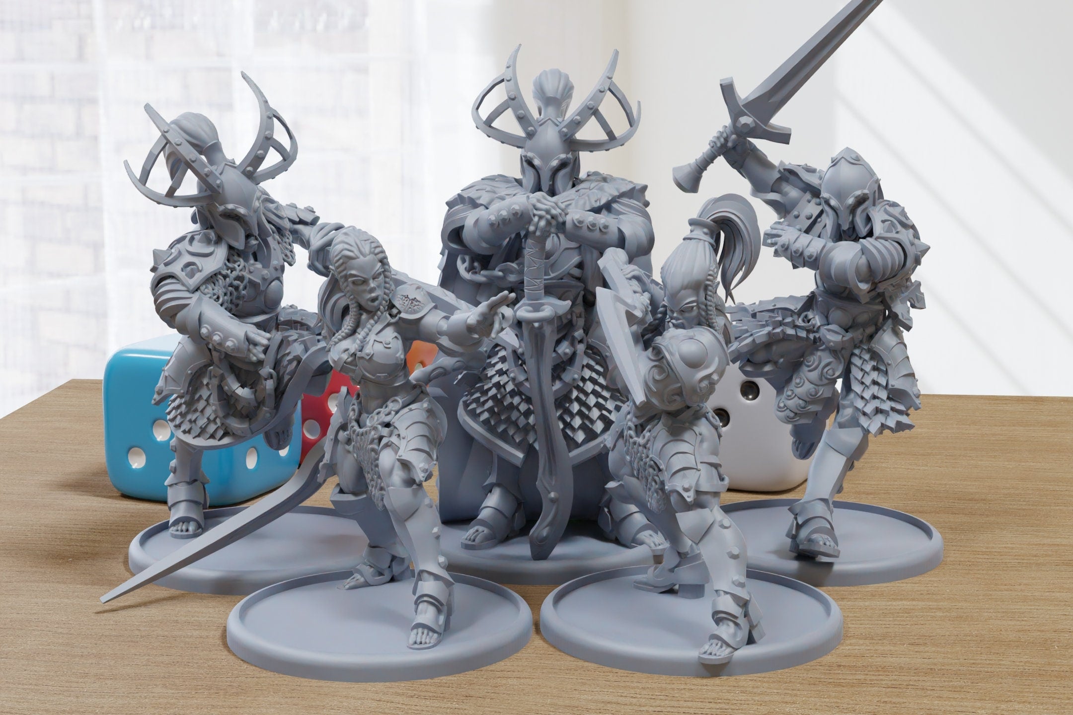 Gith Knights - 3D Printed Minifigures for Fantasy Miniature Tabletop G