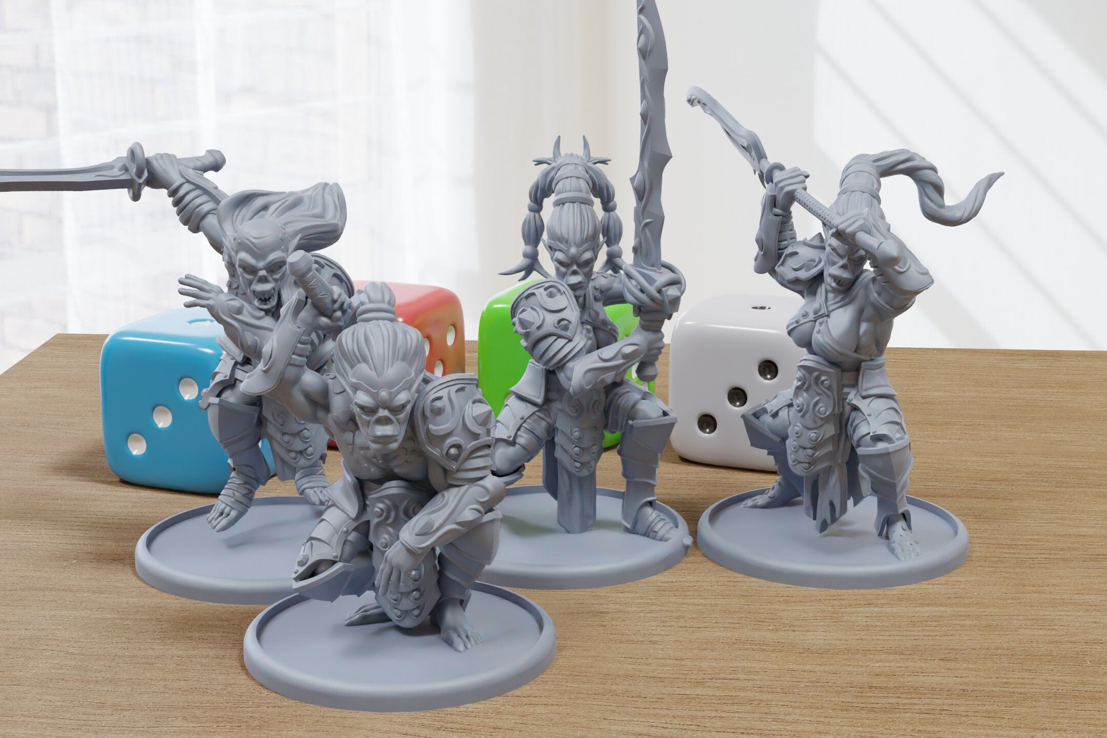 Gith Raiders - 3D Printed Minifigures for Fantasy Miniature Tabletop G