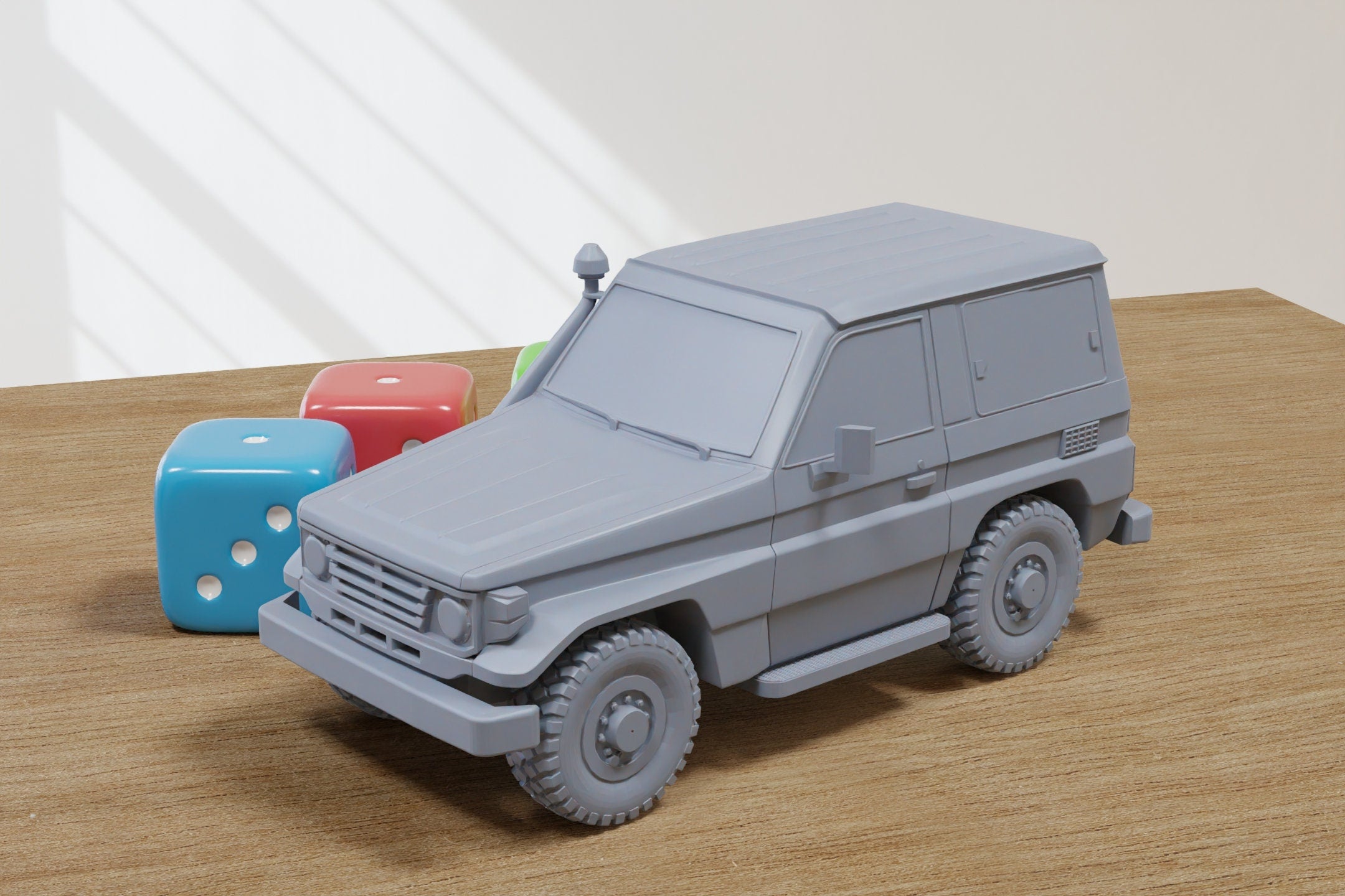 Multi Purpose SUV - 3D Printed - 28mm Scale - Miniature Wargaming Vehi