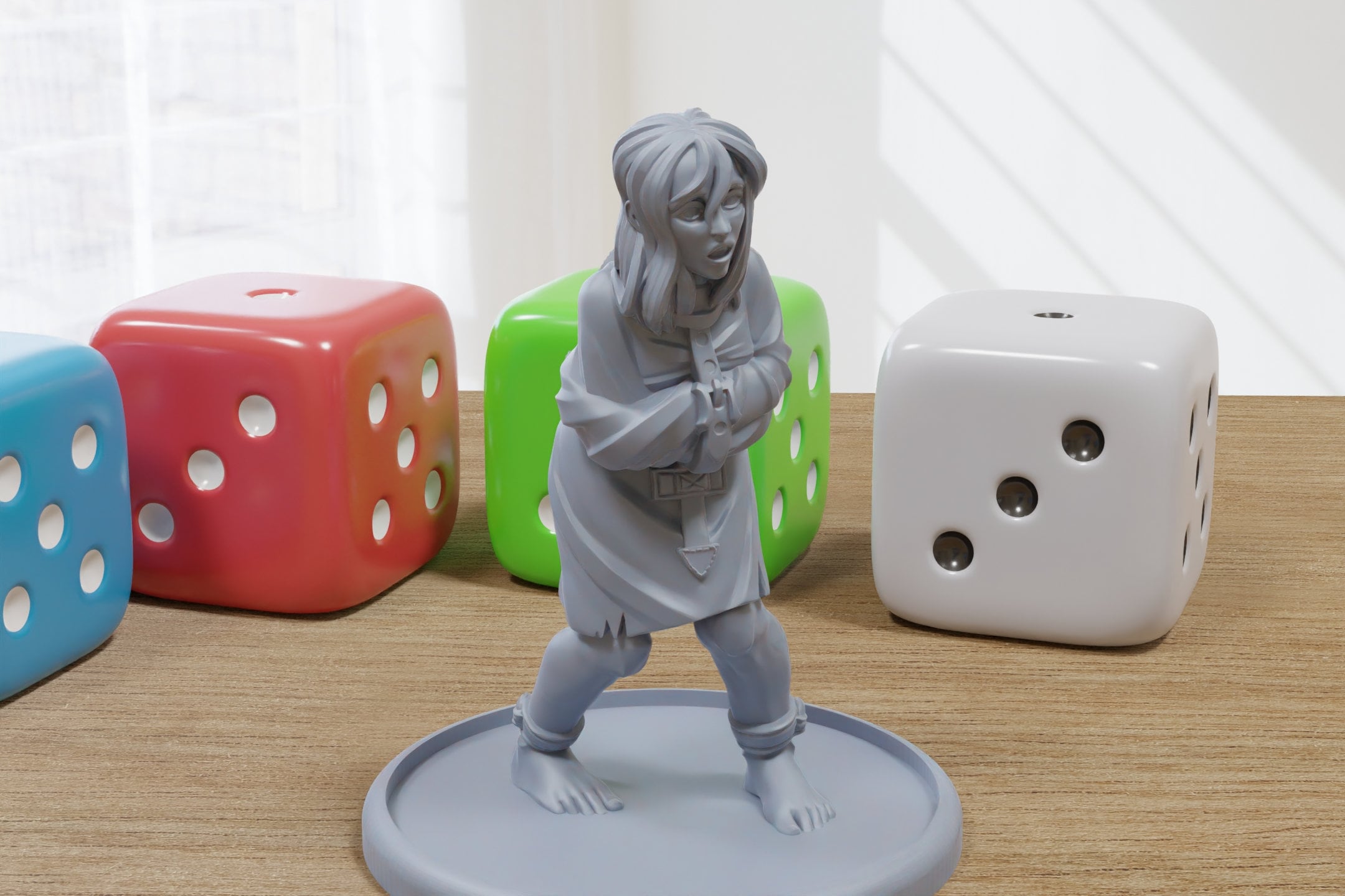 Mad Woman Asylum Patient - Proxy Minifigures for Miniature Games like
