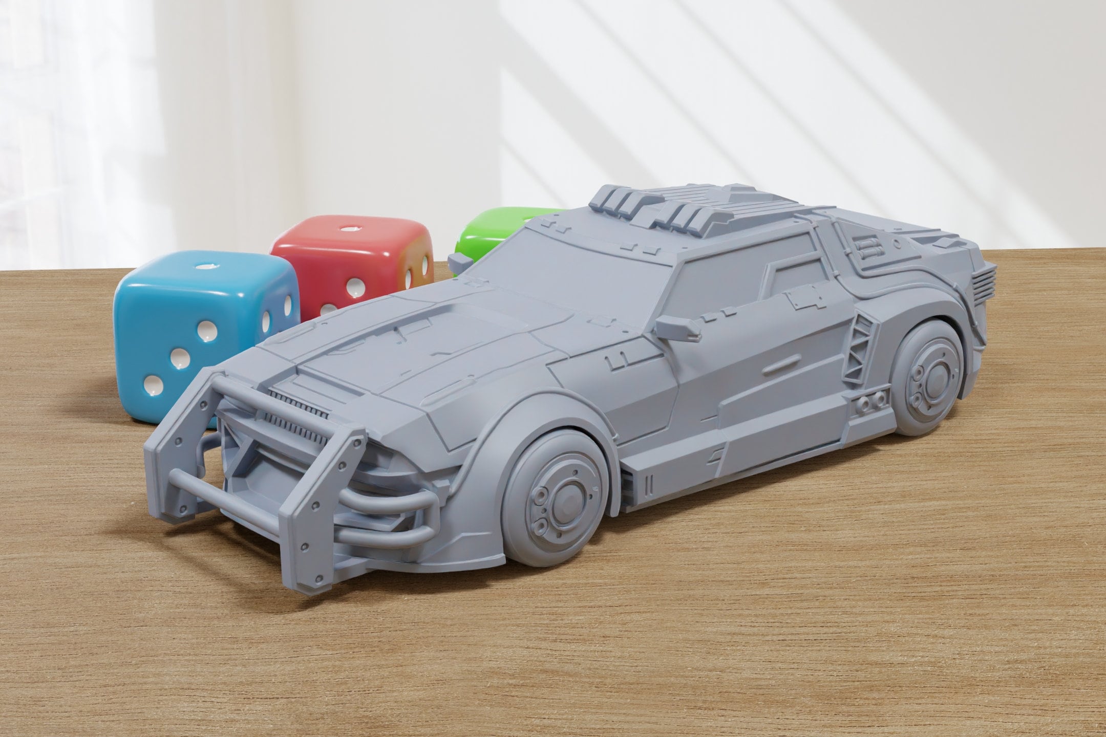 Nova Charger - 3D Printed - Cyberpunk / Sci-Fi - Tabletop Miniature Wa