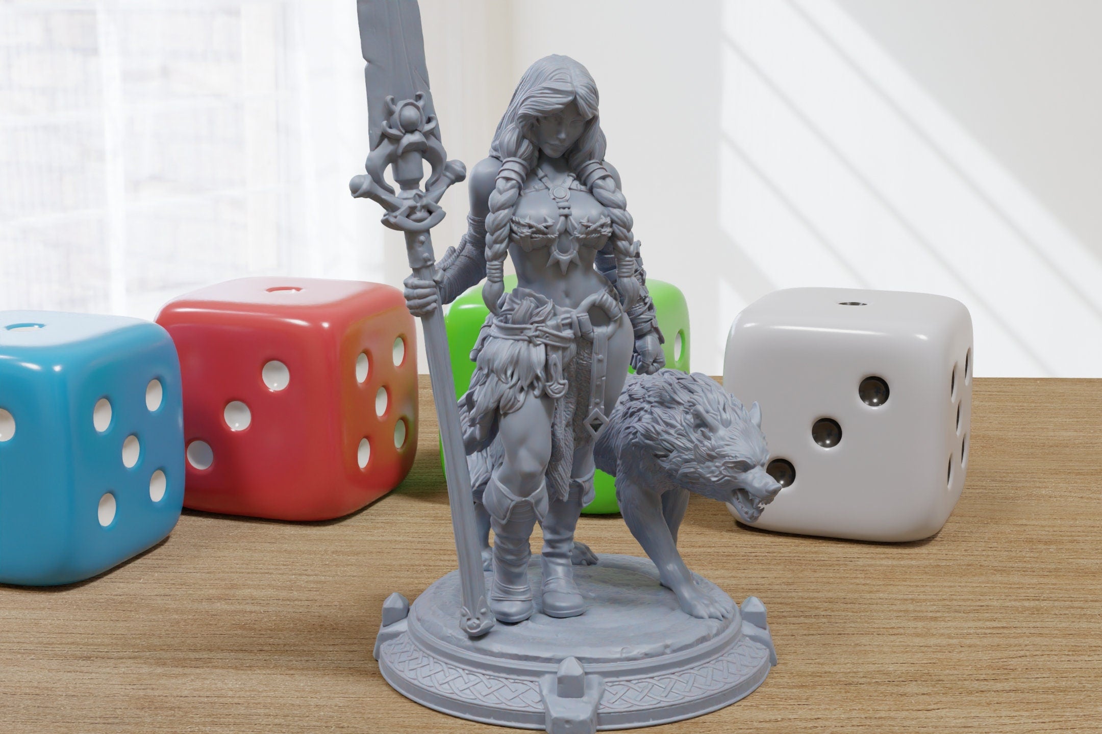 Alva Sexy Pin-Up - 3D Printed Minifigures for Fantasy Miniature Tablet