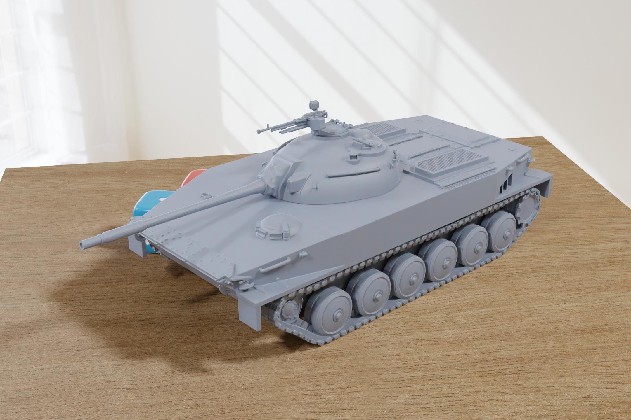 Type 63 Light Tank (WZ-211) - 3D Printed - 28mm Scale - Miniature Warg