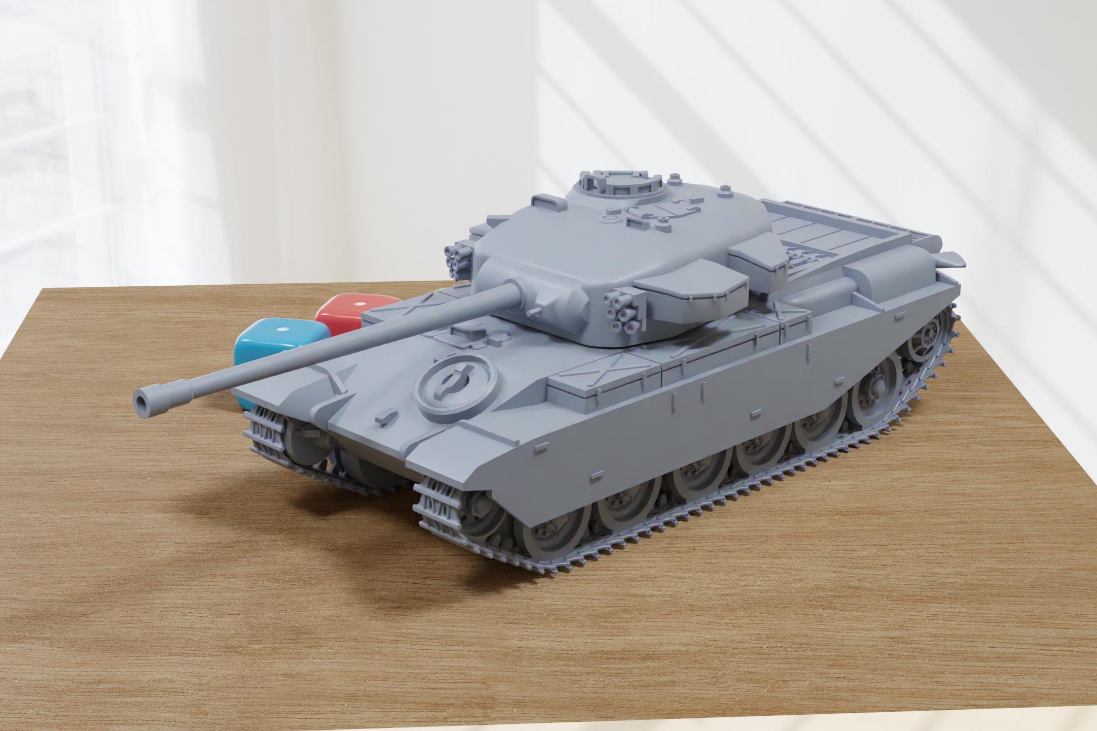Centurion Tank Mk.3 (Korean War) - 3D Printed Miniature Wargaming Comb