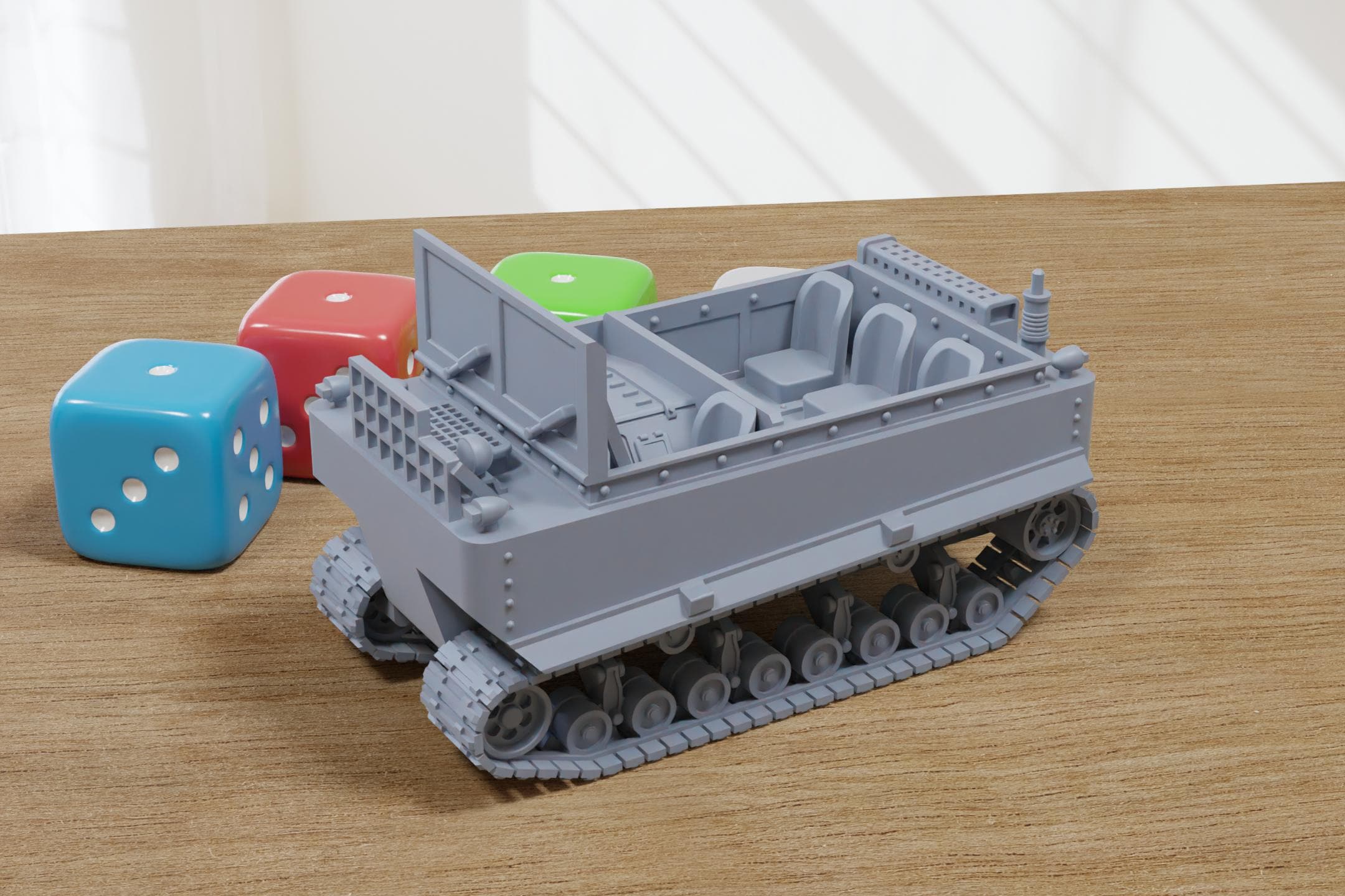 M29 Weasel Tracked Vehicle (Korean War) - 3D Printed Miniature Wargami