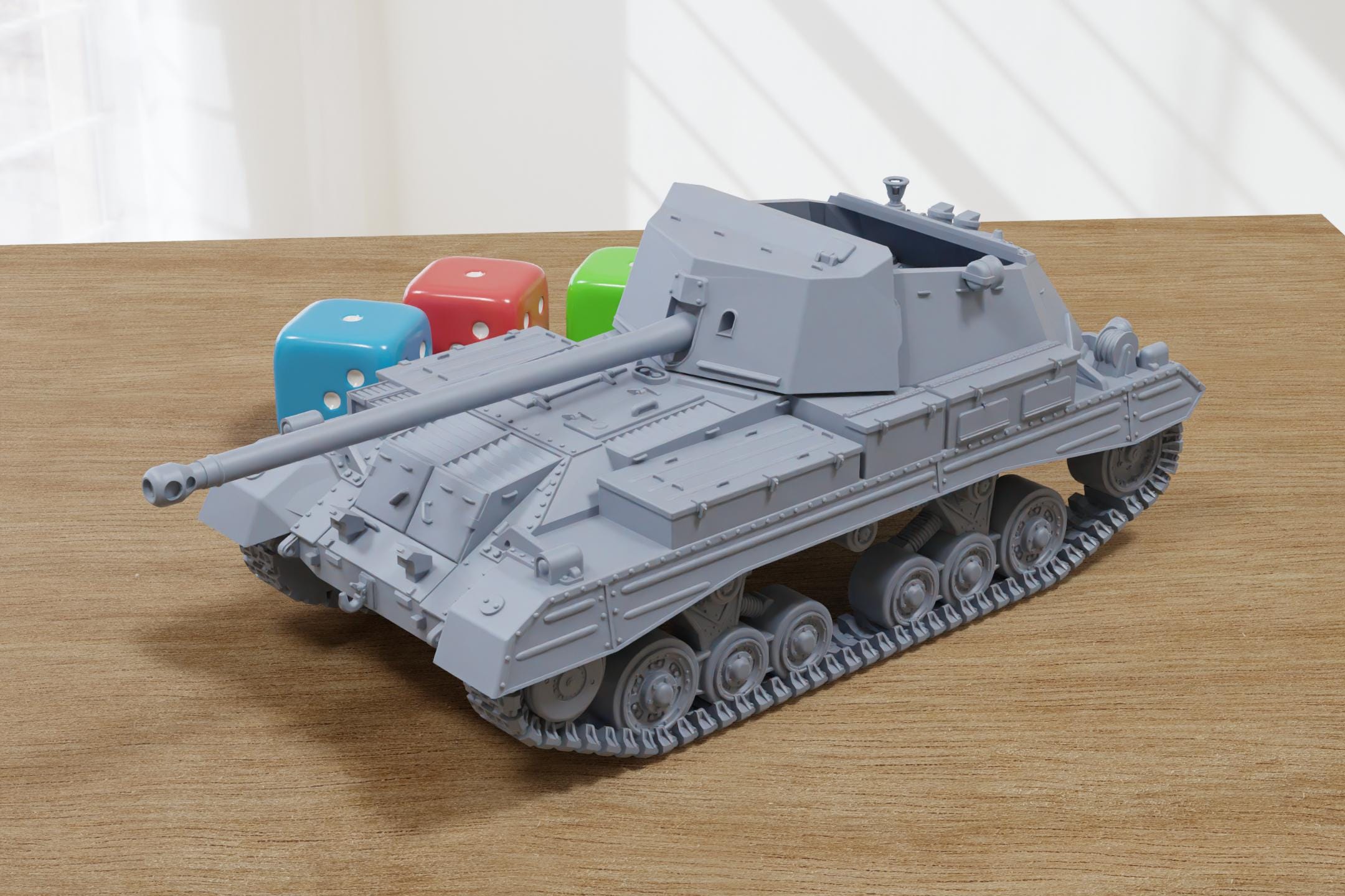 Archer, Self-Propelled 17 Pdr Anti-tank gun - 3D Printed Miniature War