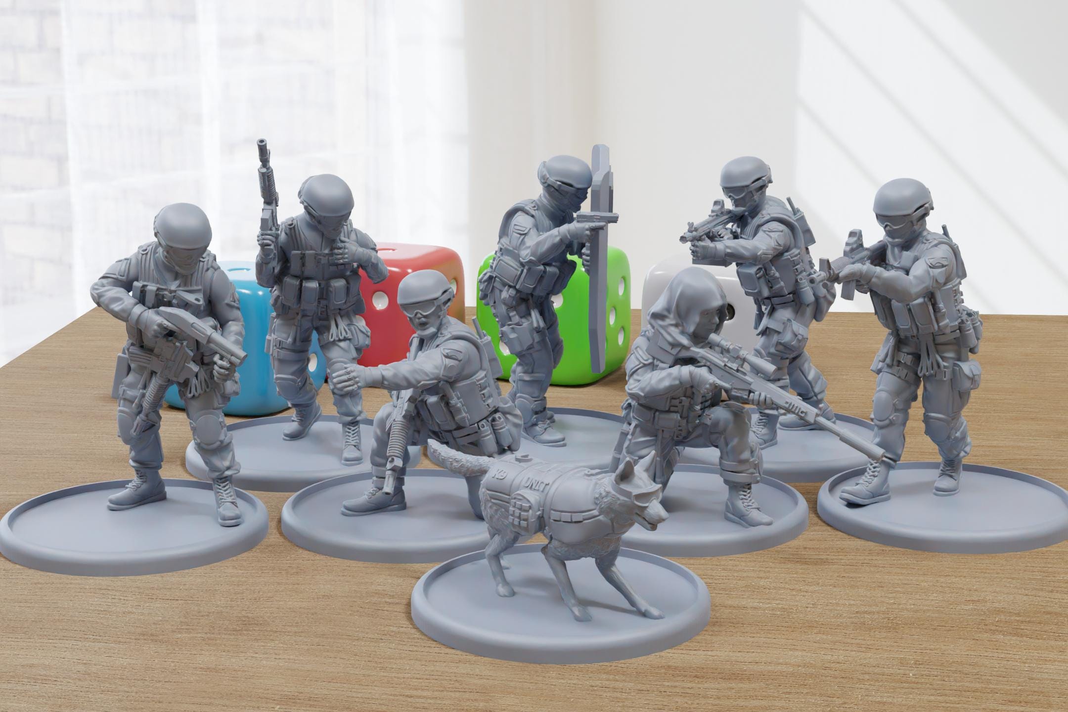 South American Special Force - 3D Printed Miniature Wargames Minifigur