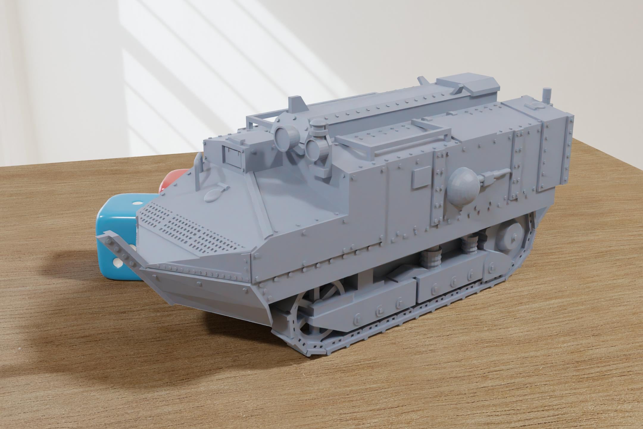Schneider CA-1 (France) WW1 Tank - 3D Printed Miniature Wargaming Comb