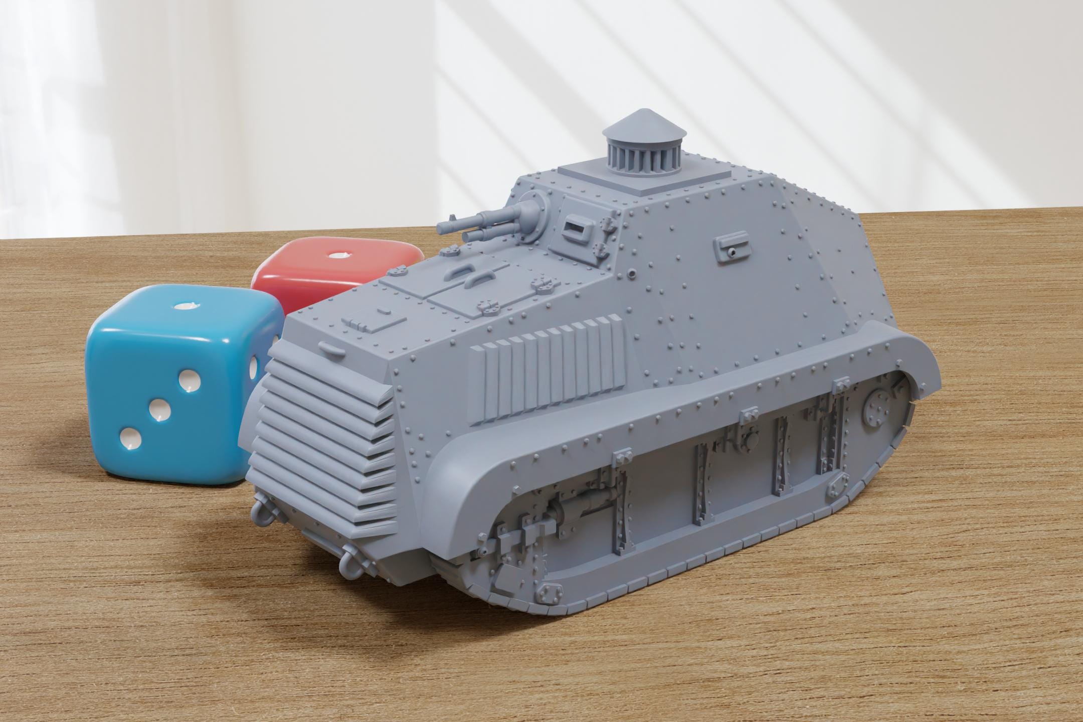 Tractor Landesa (Spanish Civil War) Light Tank - 3D Printed Miniature