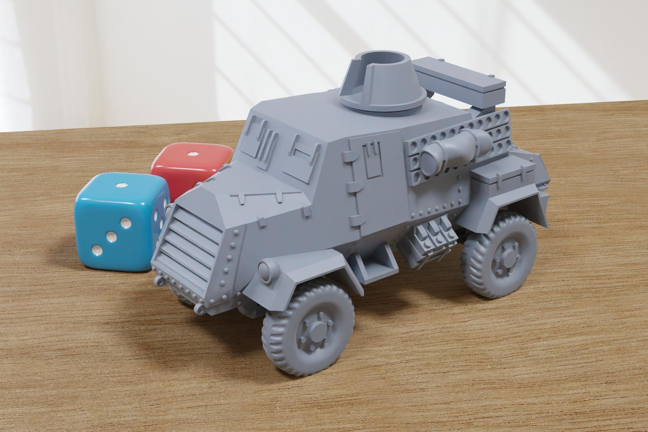 Otter Mk I - 3D Printed Miniature Wargaming Combat Vehicle - 28mm / 20