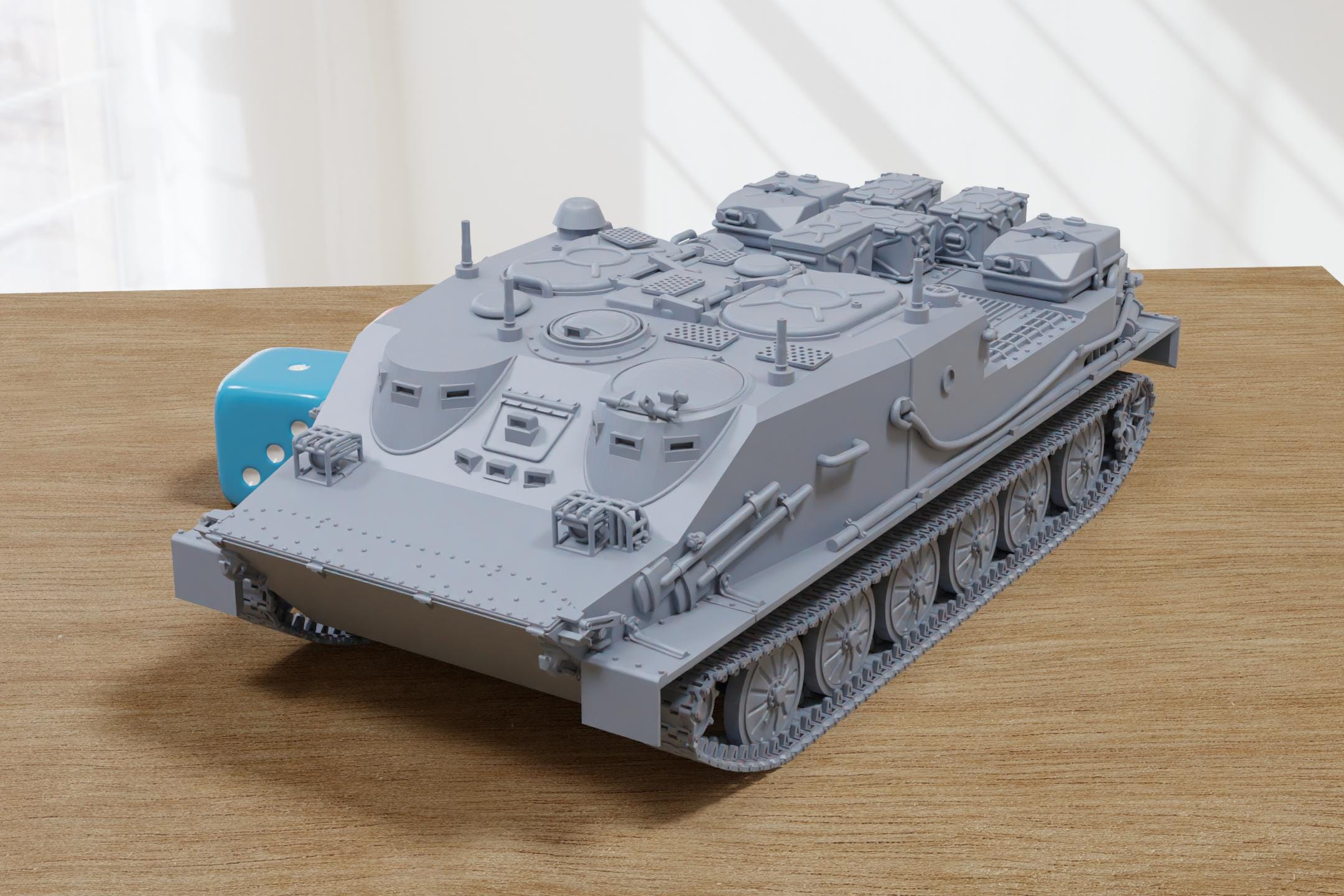BTR-50PU Soviet APC - 3D Printed Miniature Tabletop Wargaming Combat V