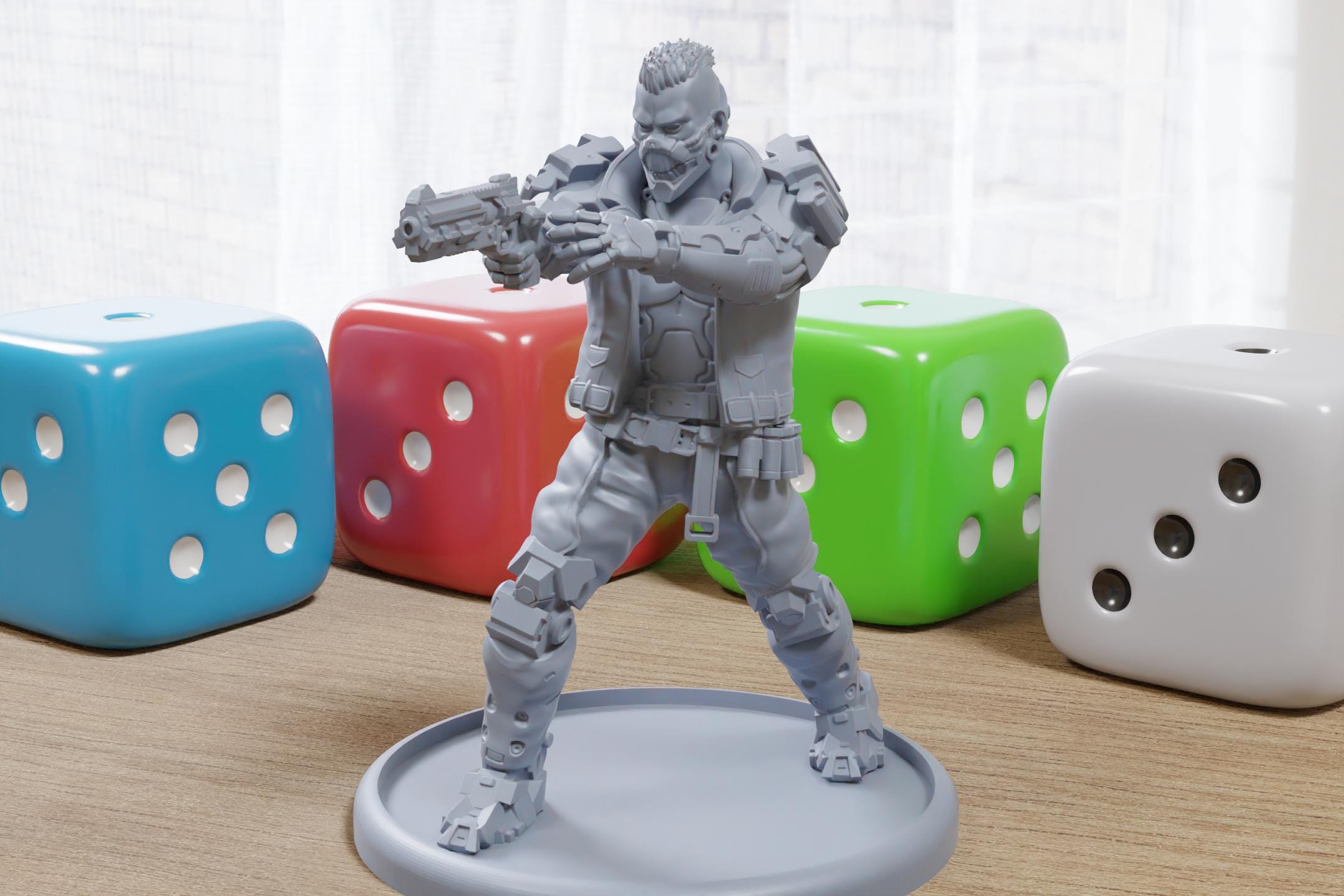 Rust Gut - 3D Printed Mini - Cyberpunk / Sci-Fi - Tabletop Miniature W