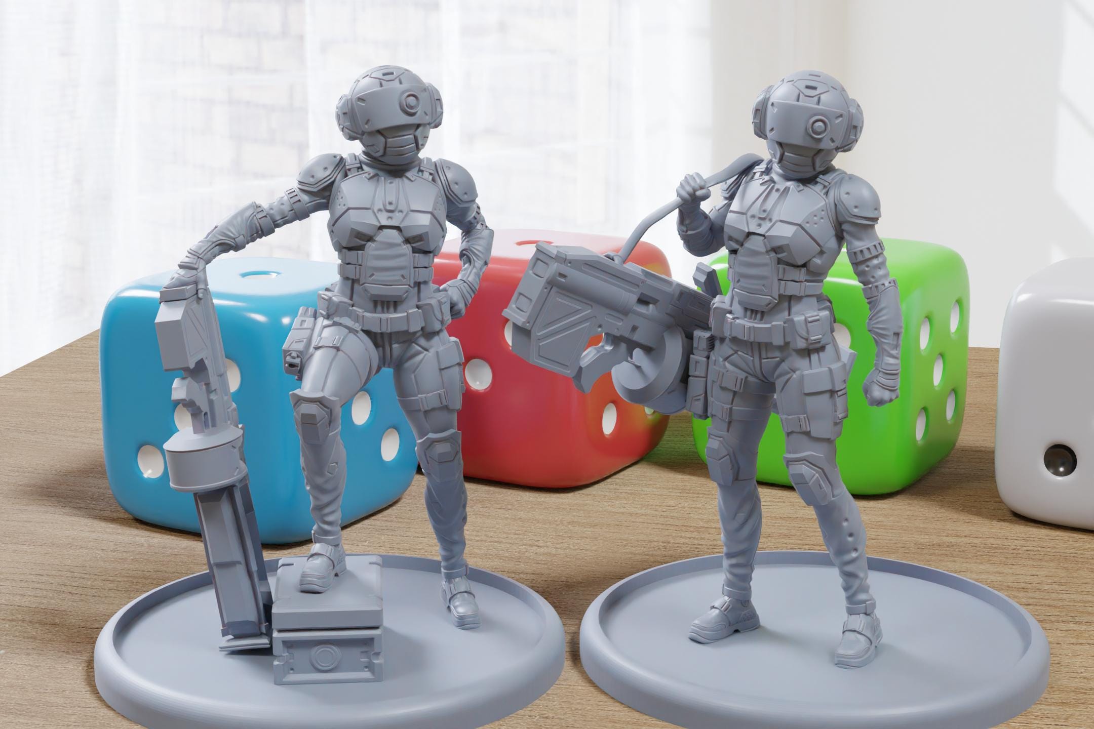 ARC Techie - 3D Printed Mini - Cyberpunk / Sci-Fi - Tabletop Miniature