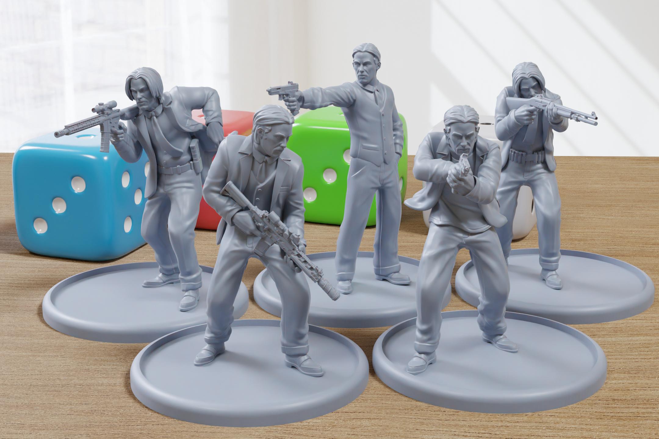 The Boogeyman - 3D Printed - 28mm Scale - Miniature Wargaming Minifigu