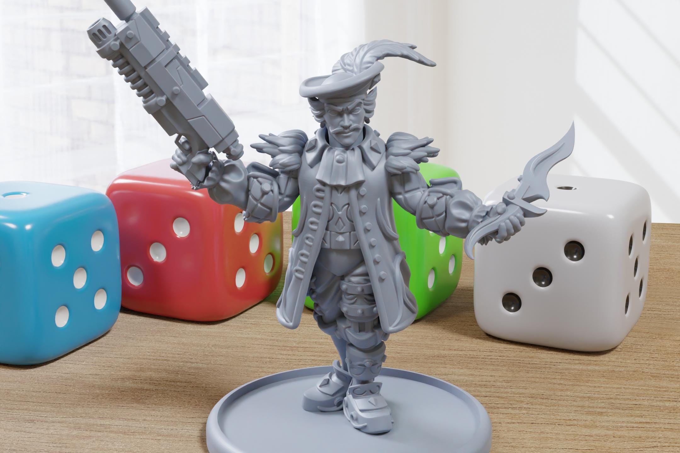 Brat Bounty Hunter - 3D Printed Proxy Minifigure for Sci-fi Miniature