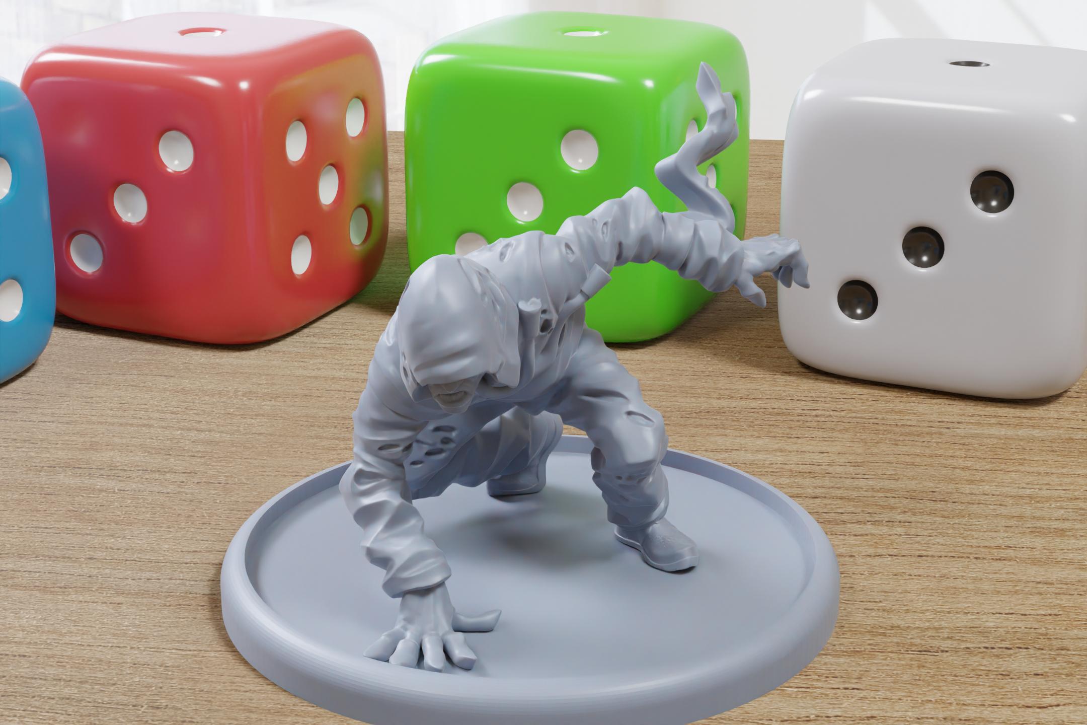 Stalker Zombie - 3D Printed Minifigure for Zombie Post Apocalyptic Min