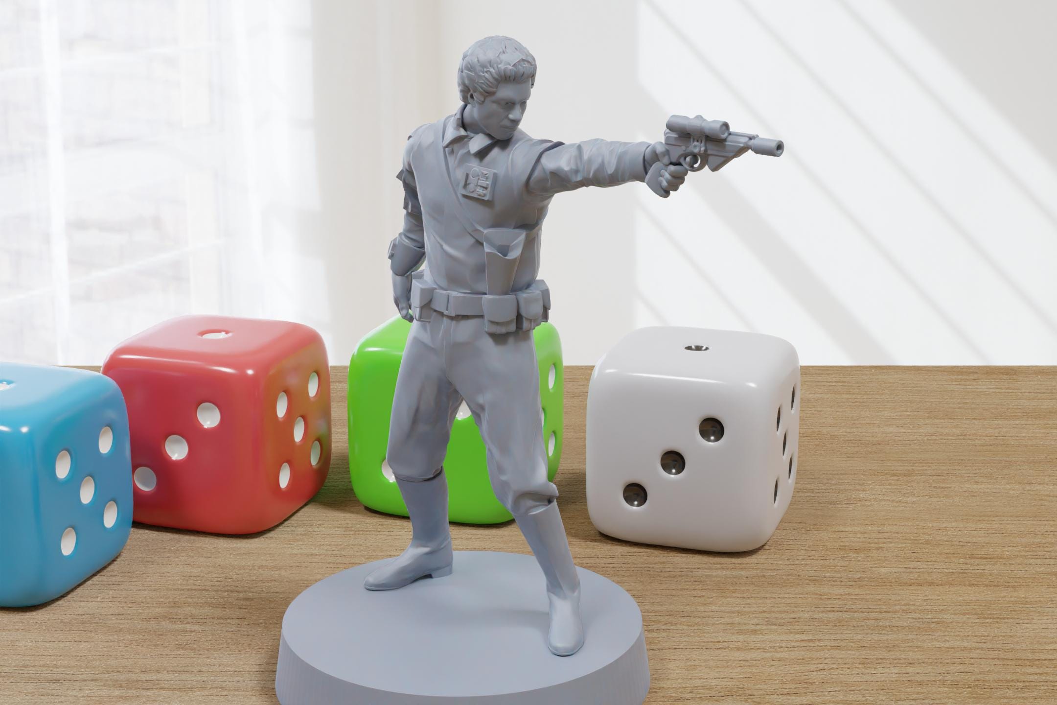 Lando - 35mm Scale Proxy Minifigure for Sci-Fi Tabletop Wargames like