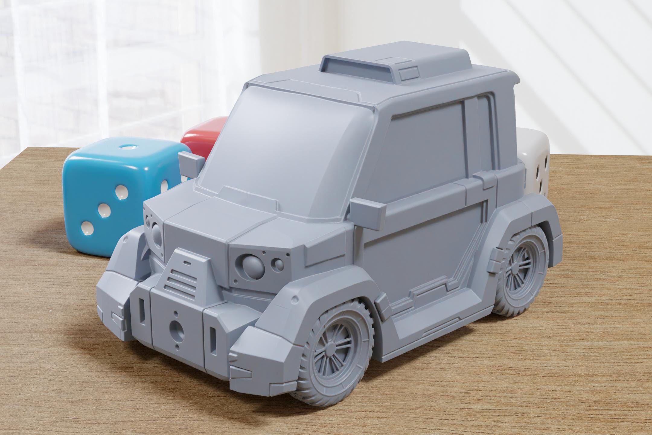 Micro Flux - 3D Printed Car - Cyberpunk / Sci-Fi - Tabletop Miniature
