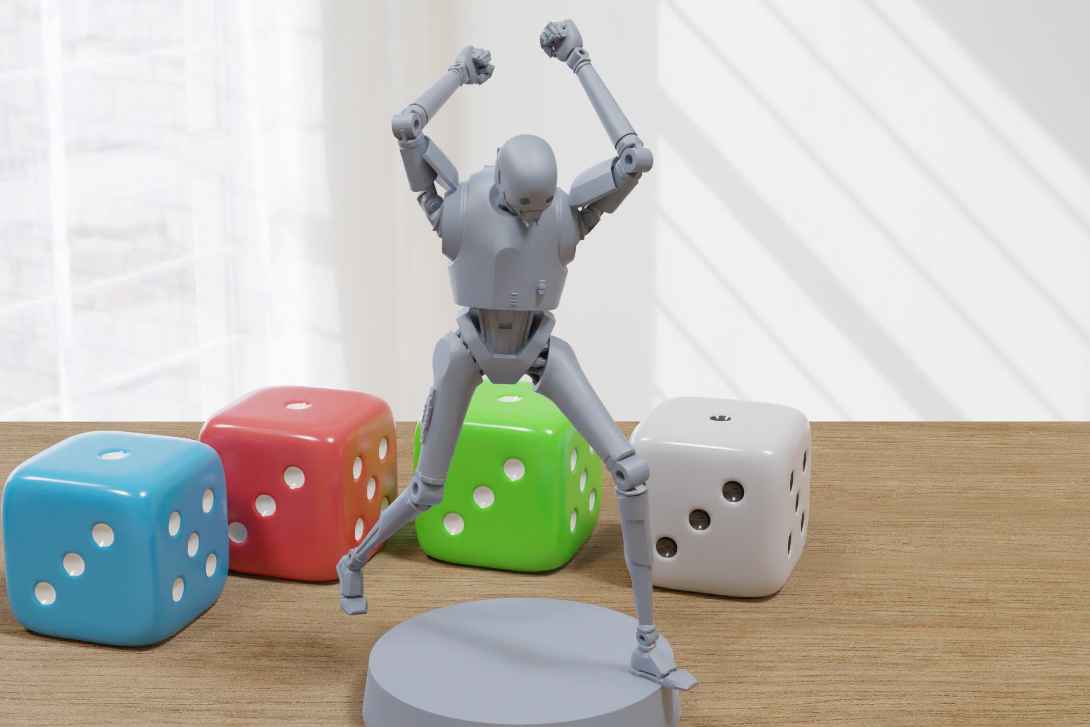 K2SO - 35mm Scale Proxy Minifigure for Sci-Fi Tabletop Wargames like S