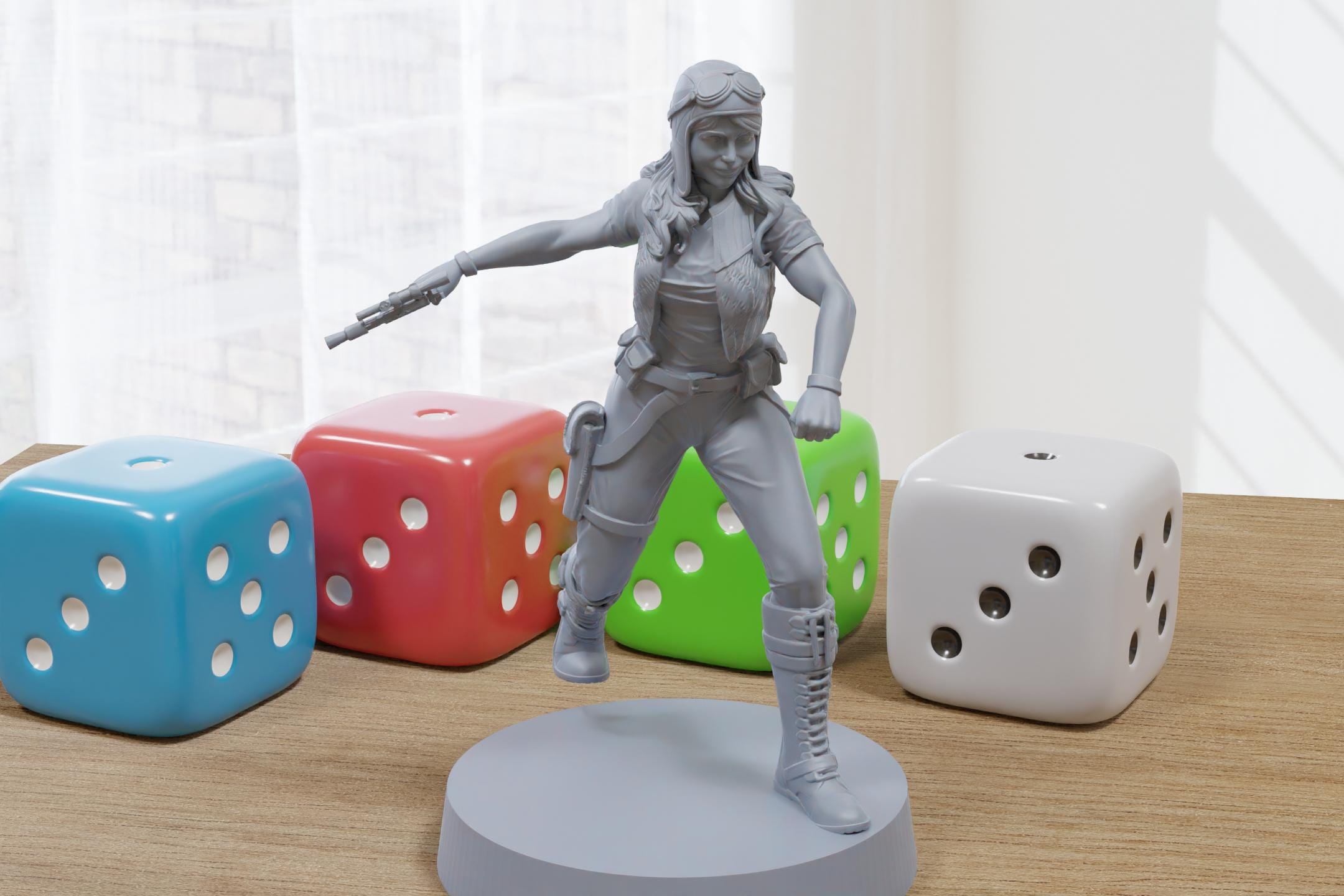 Aphra - 35mm Scale Proxy Minifigure for Sci-Fi Tabletop Wargames like