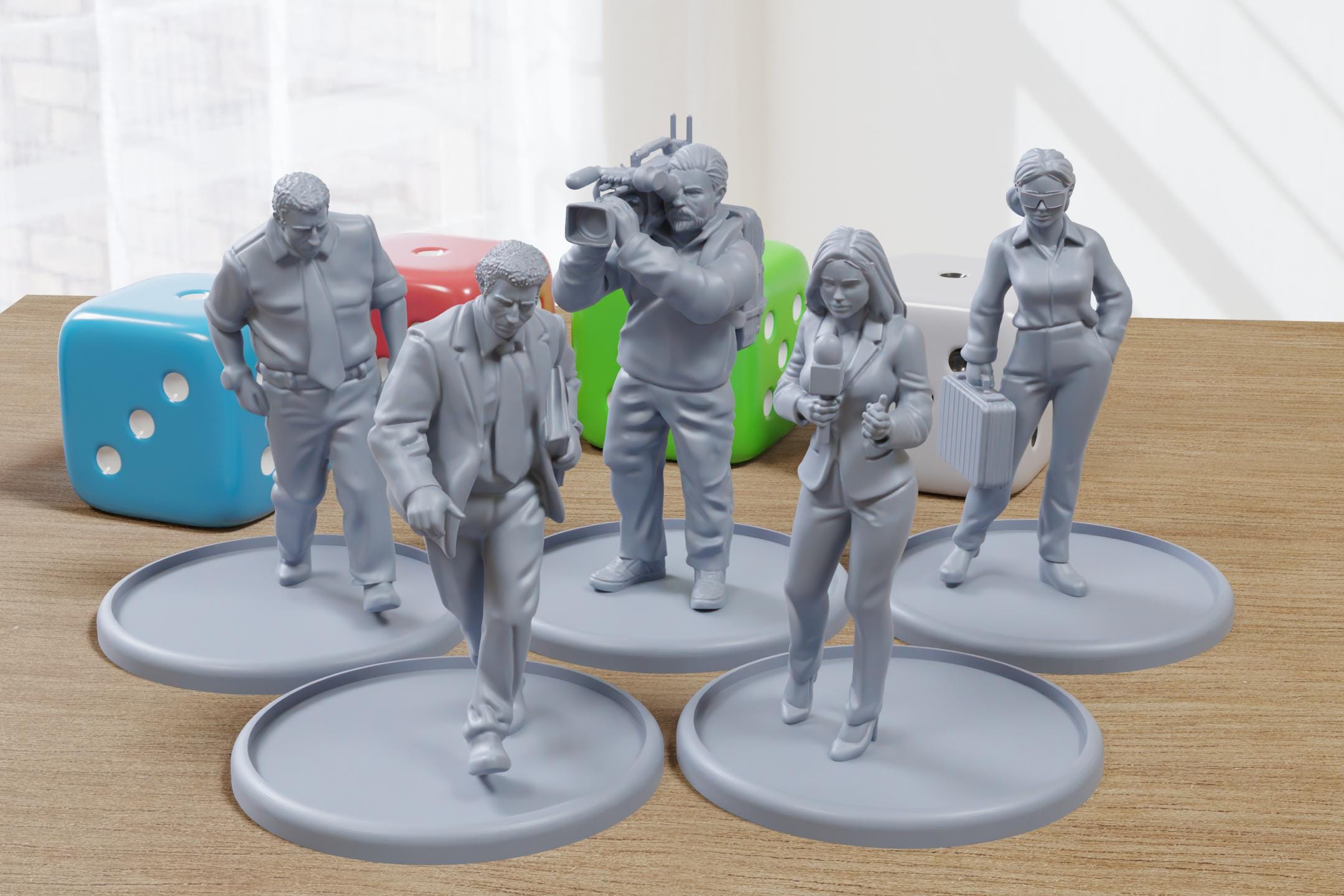 Civilians Set Volume 2 - 3D Printed - 28mm Scale - Miniature Wargaming