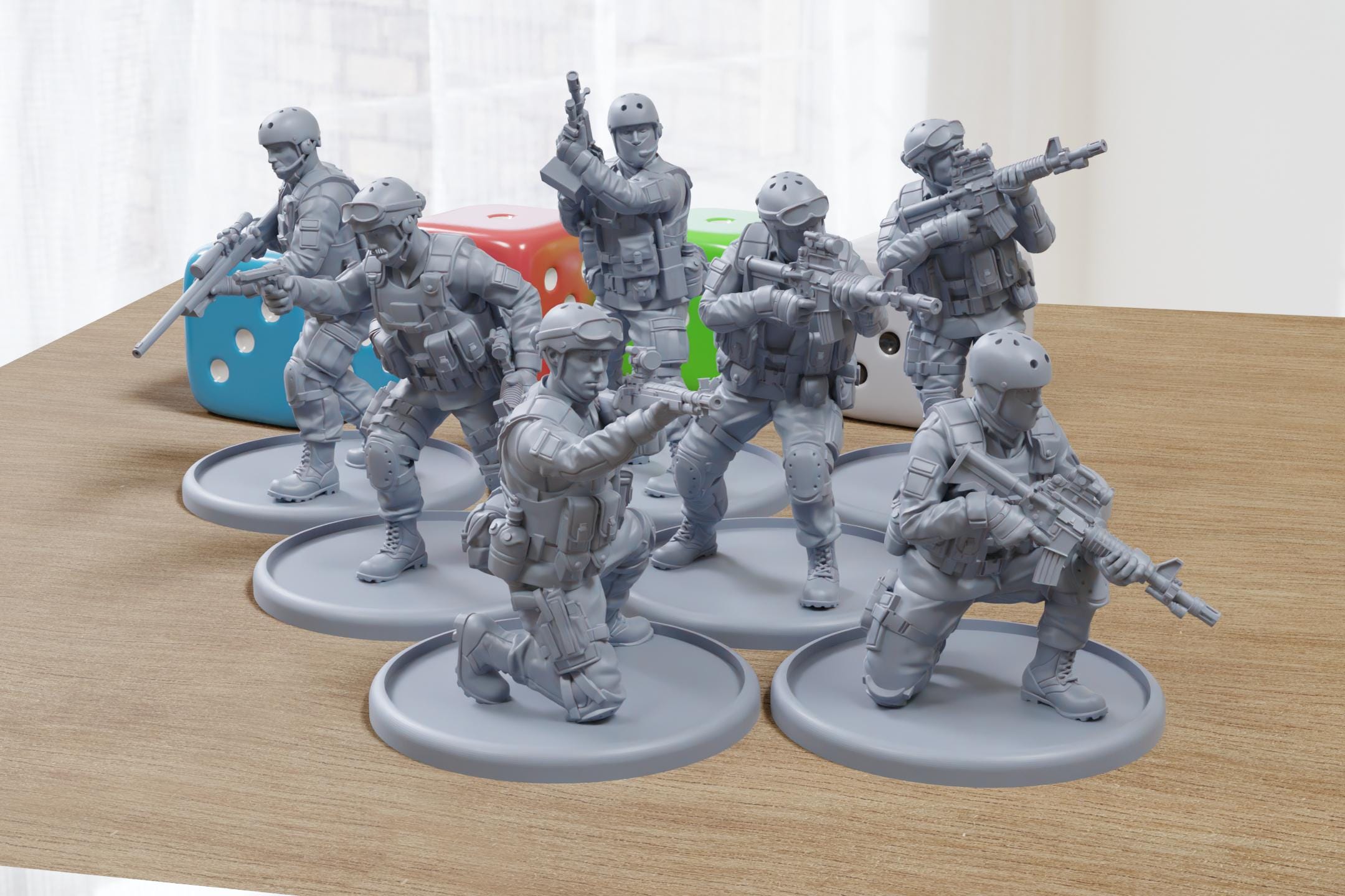 US Special Forces Delta 90s - 3D Printed Miniature Wargames Minifigure