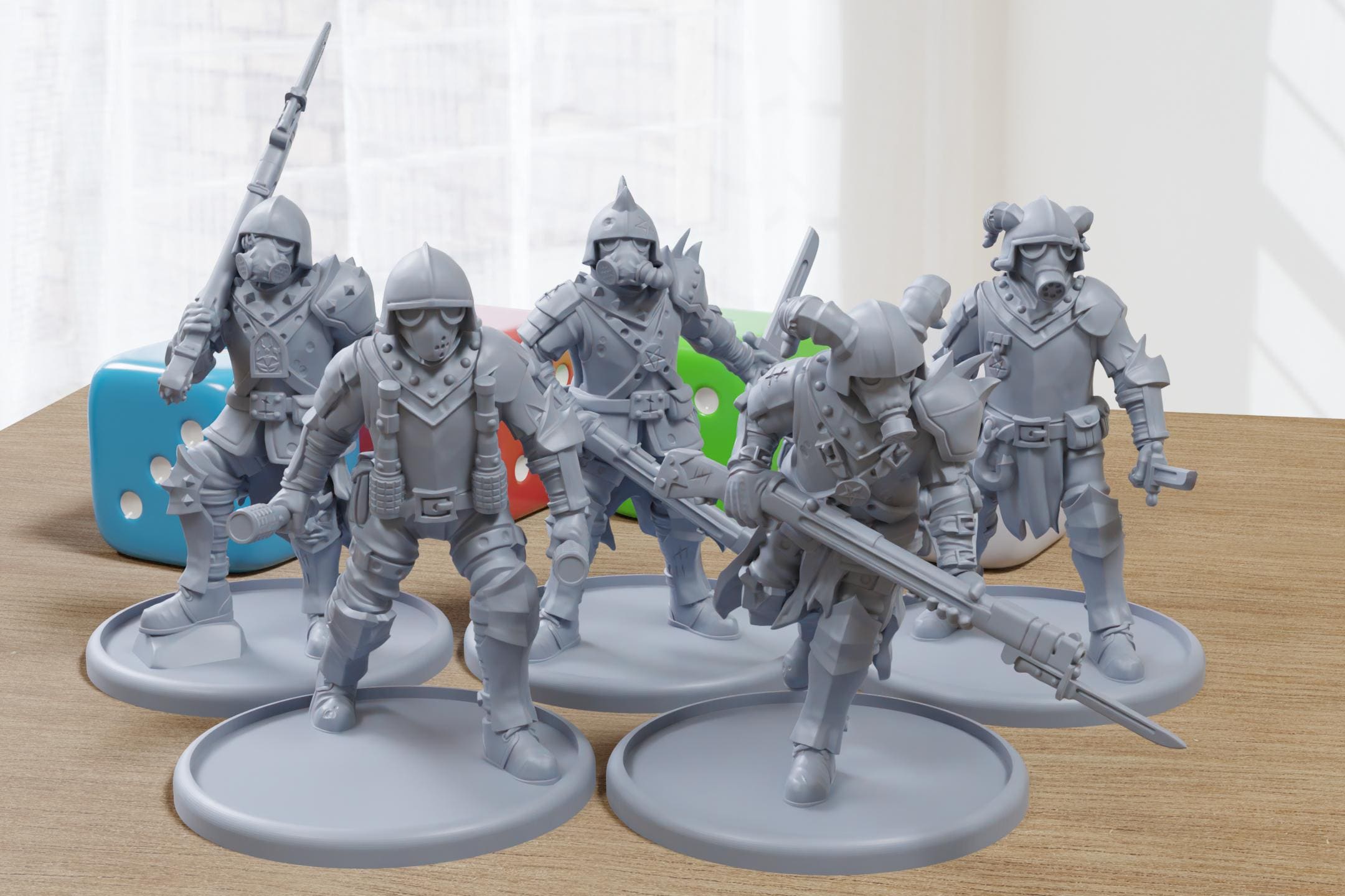Heretic Troopers - 28mm/32mm Scale 3D Printed Miniatures for Miniature
