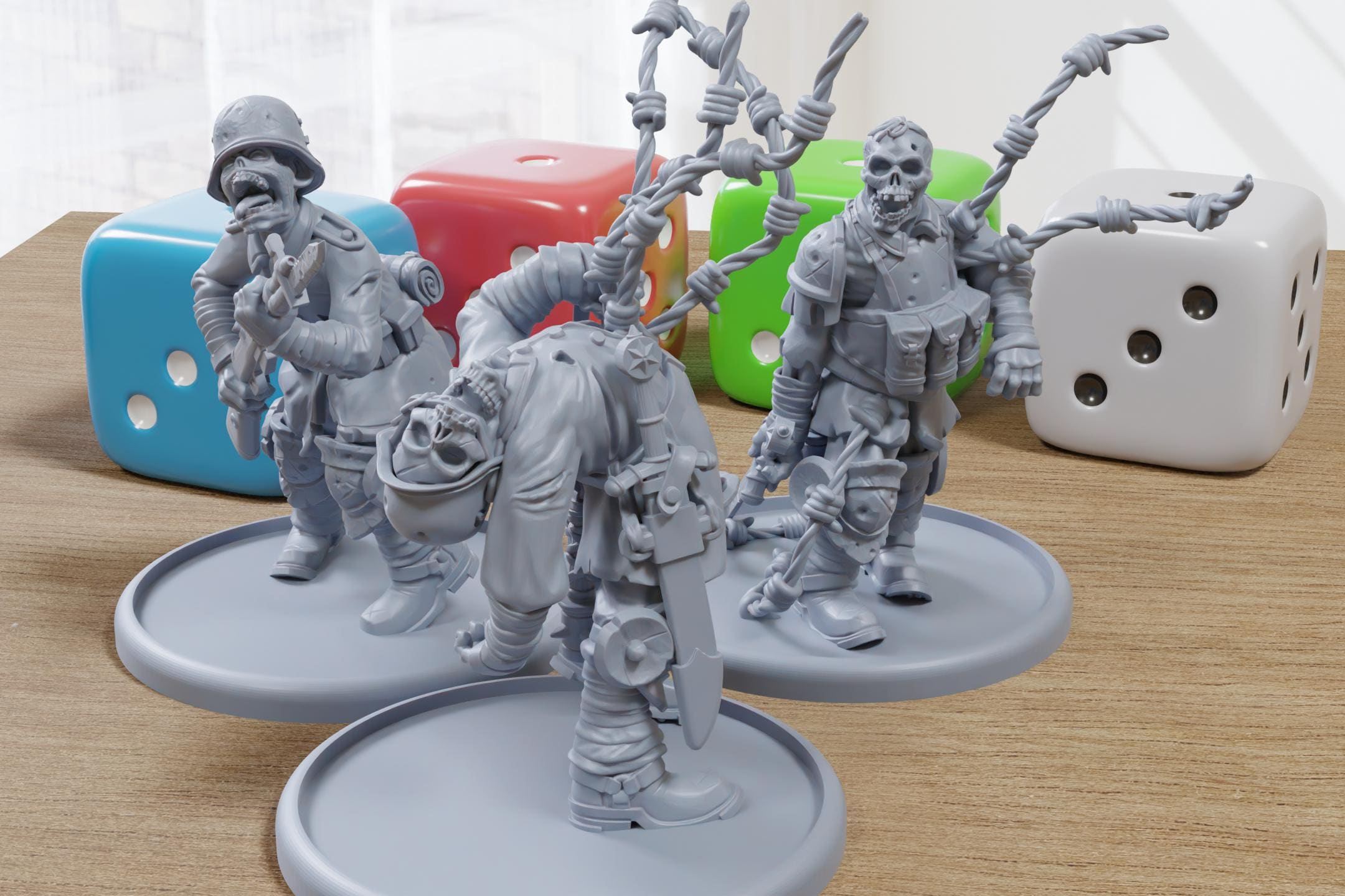 Heretic Ghouls - 28mm/32mm Scale 3D Printed Miniatures for Trench Warf