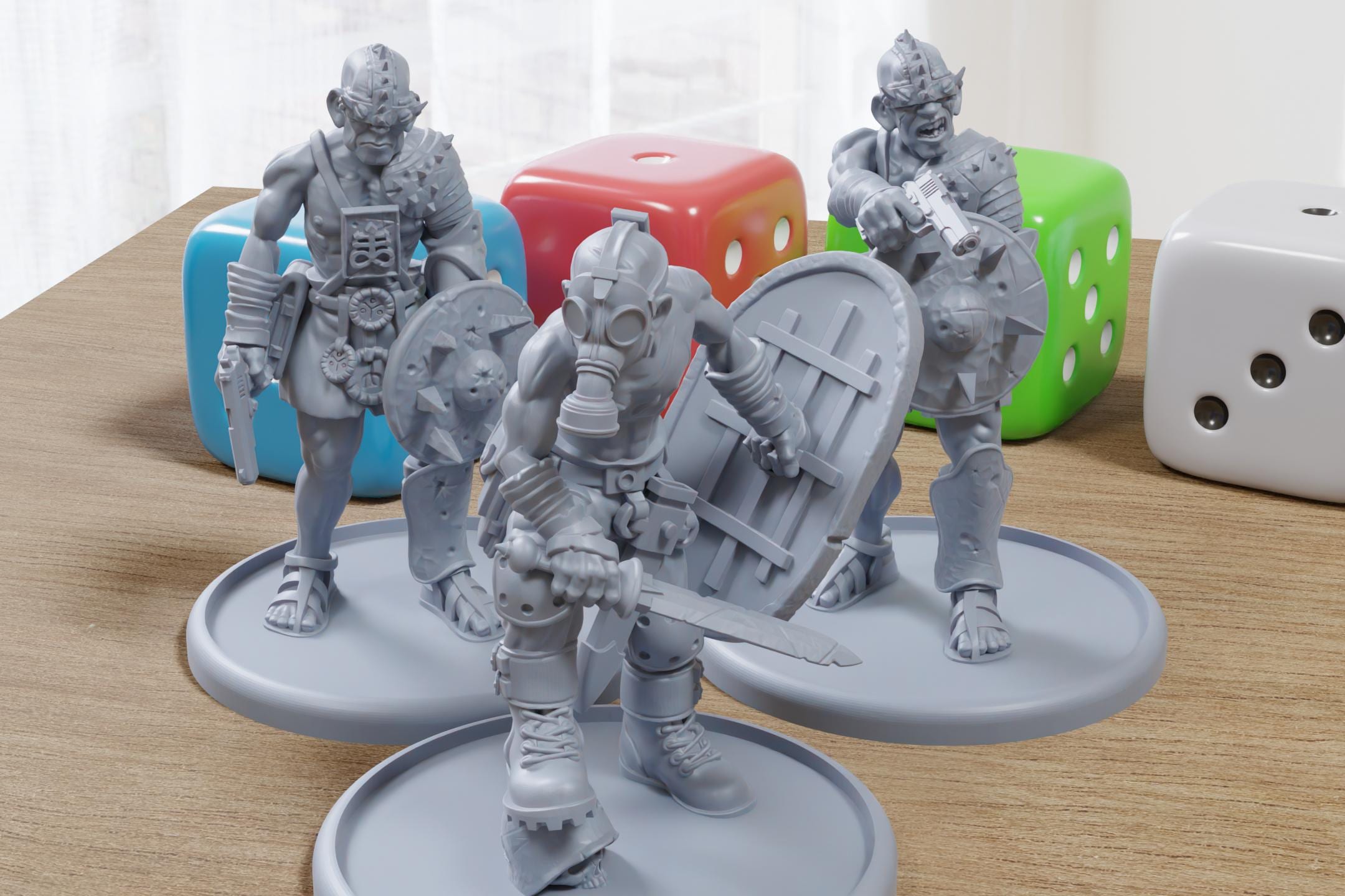 Heretic Cultists - 28mm/32mm Scale 3D Printed Miniatures for Trench Wa