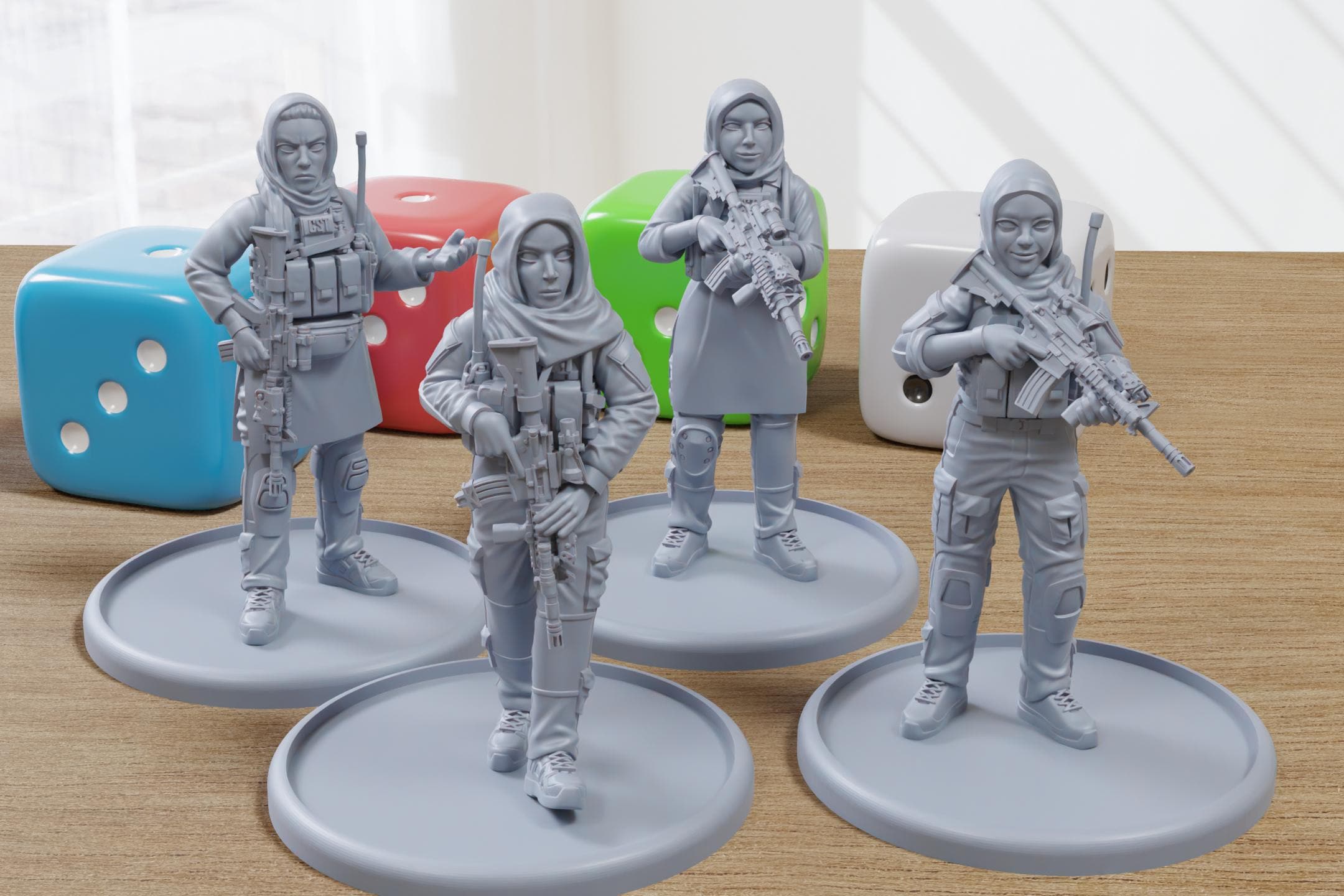 Cultural Support Team – 3D-gedruckte Minifiguren für moderne Tabletop-