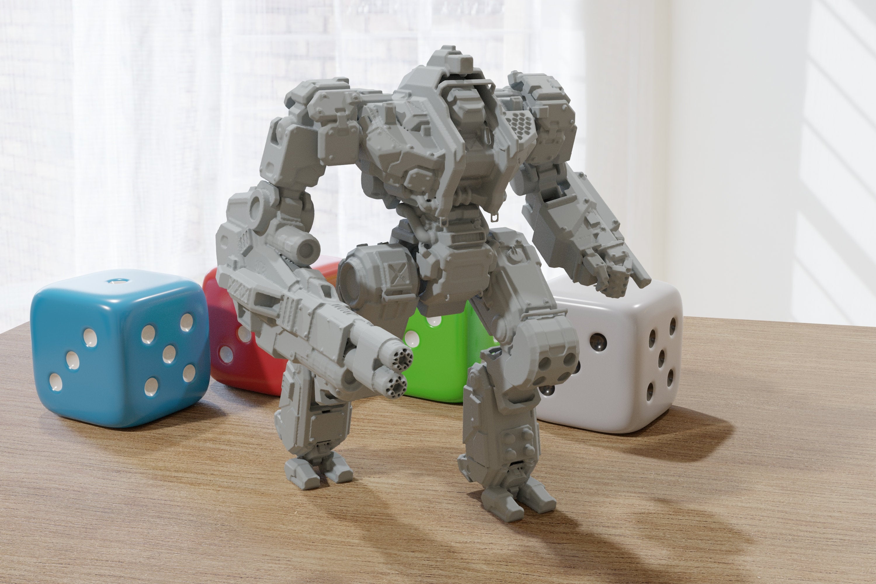 Power Mech GORYLA - 28mm Scale Miniature for Tabletop RPG Sci-Fi Warga