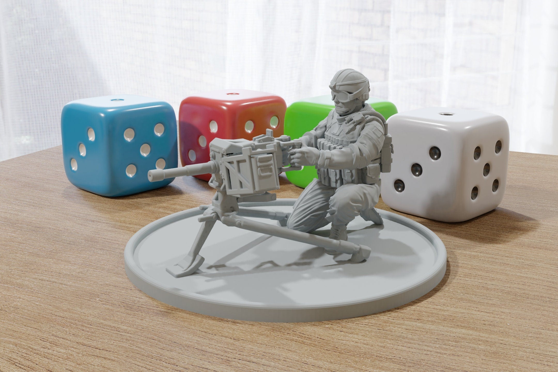 M19 GMG Soldier 28mm/32mm Minifigure - Modern Wargaming Miniature for