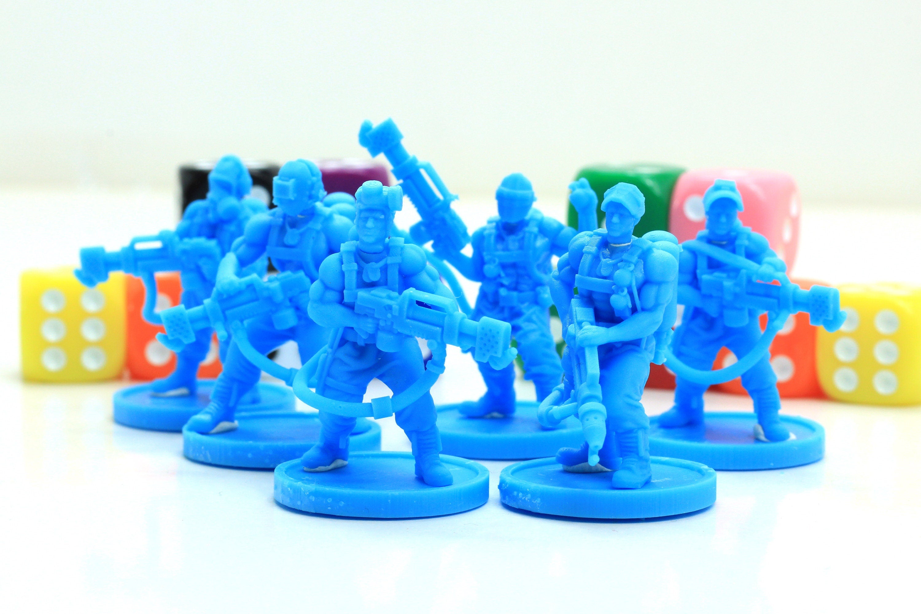 Flamethrower Squad 28mm/32mm Minifigures - Modern - Zona Alfa - Cyberp