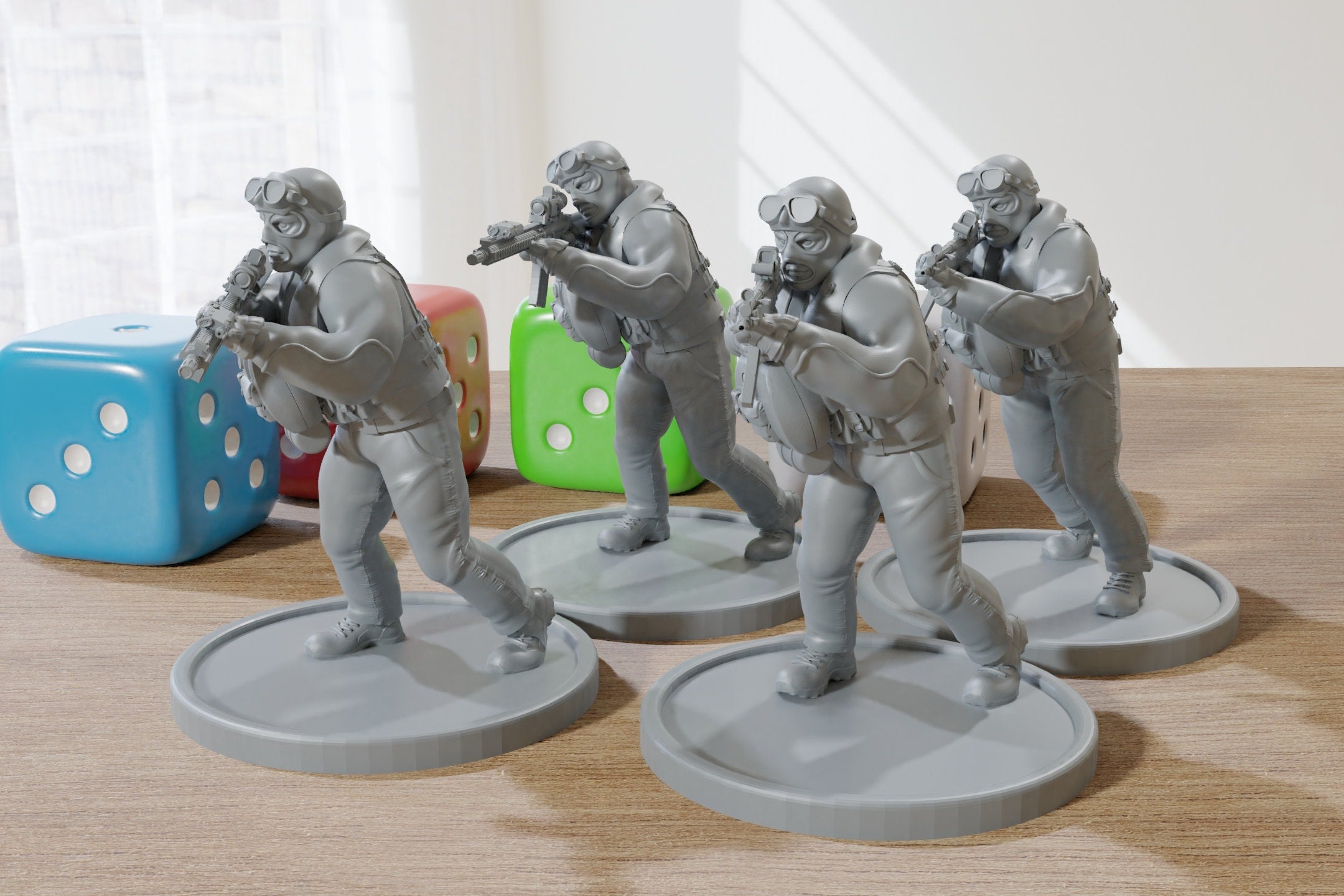 US Navy Seals Divers Strike Team - 3D Printed Mini's - Modern Wargamin