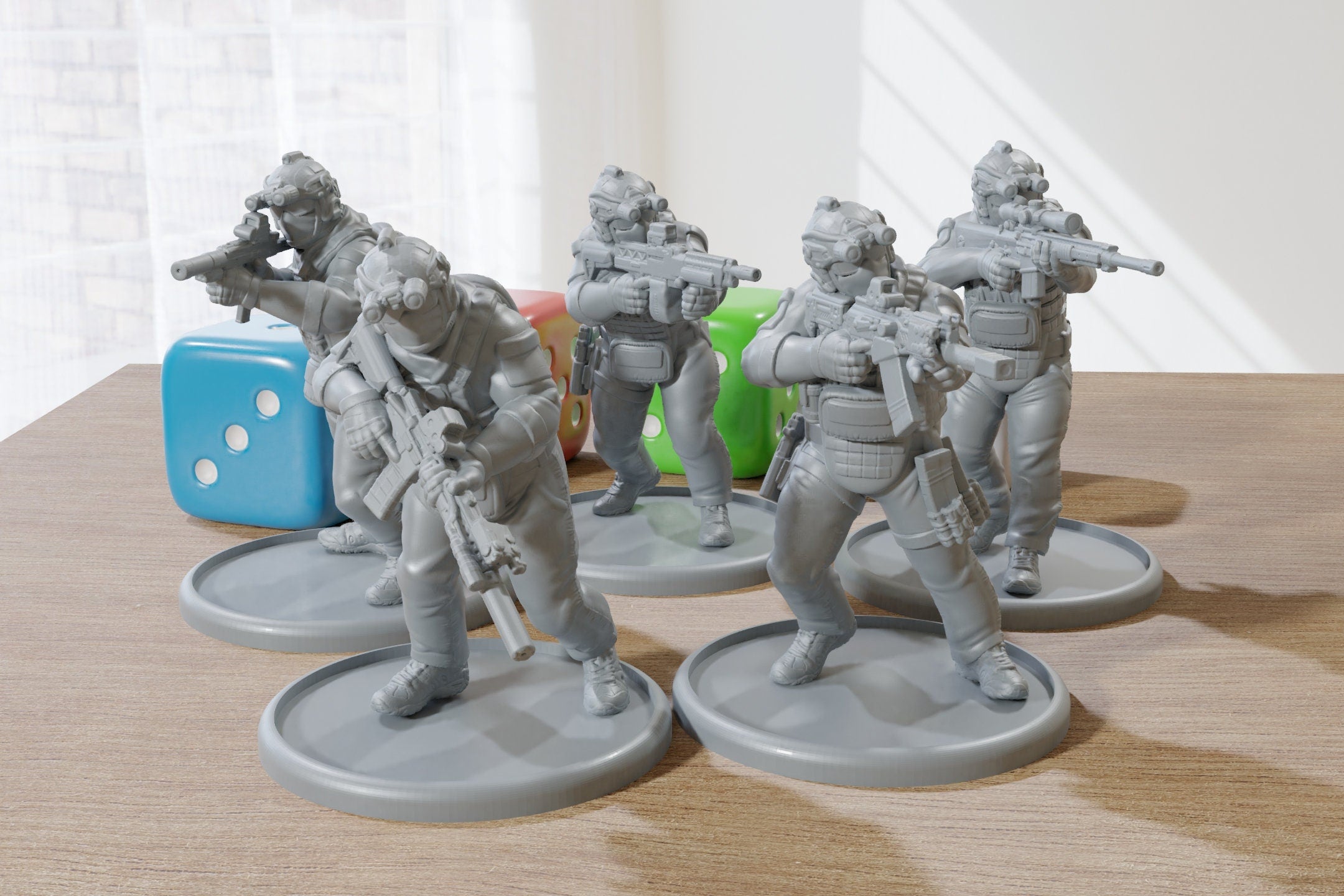 High Risk Operators - 3D Printed Minis - Modern Tabletop Wargaming Min