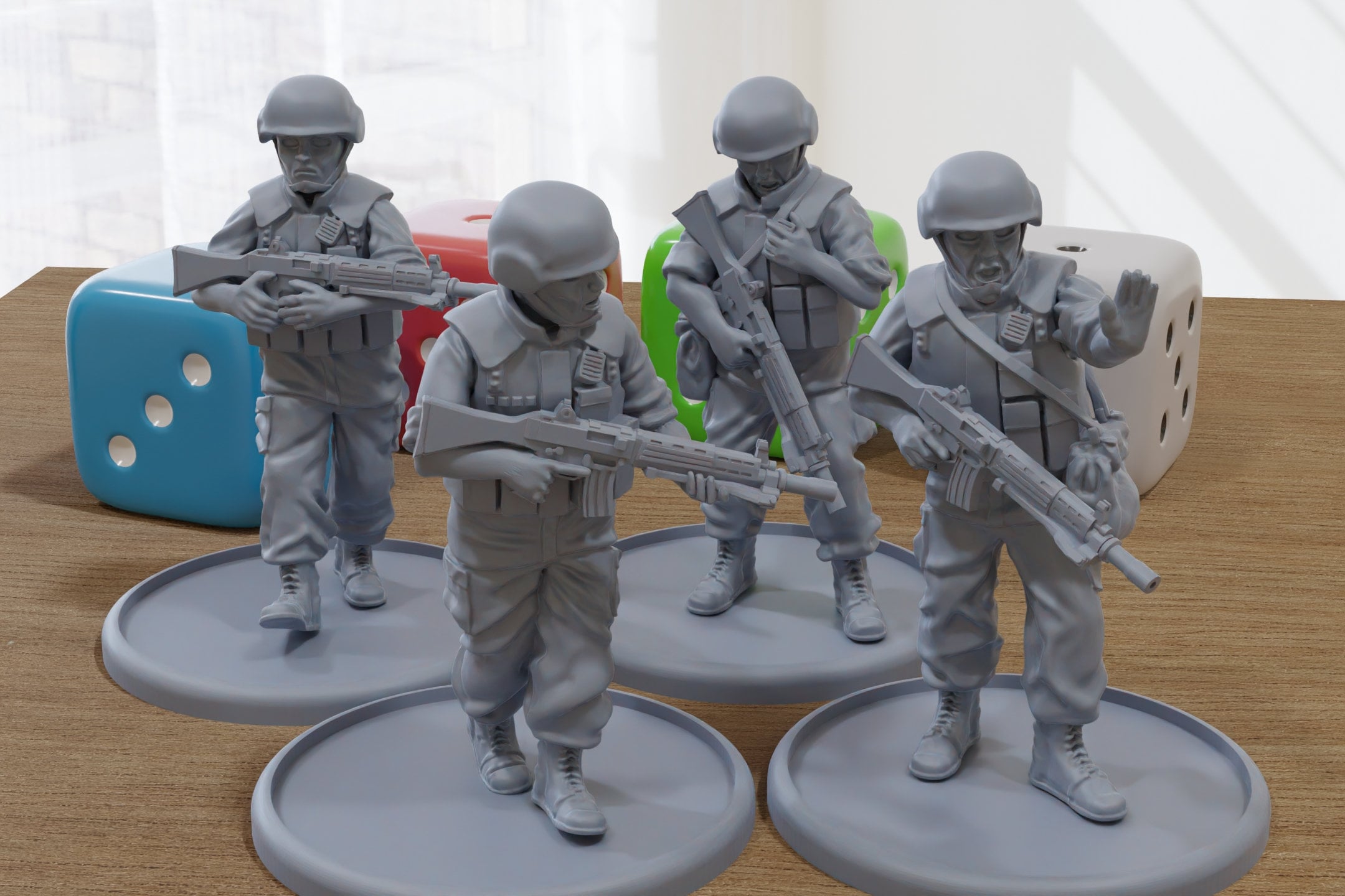 JSDF Patrol Unit - 3D Printed Minifigures for Modern Tabletop Wargamin