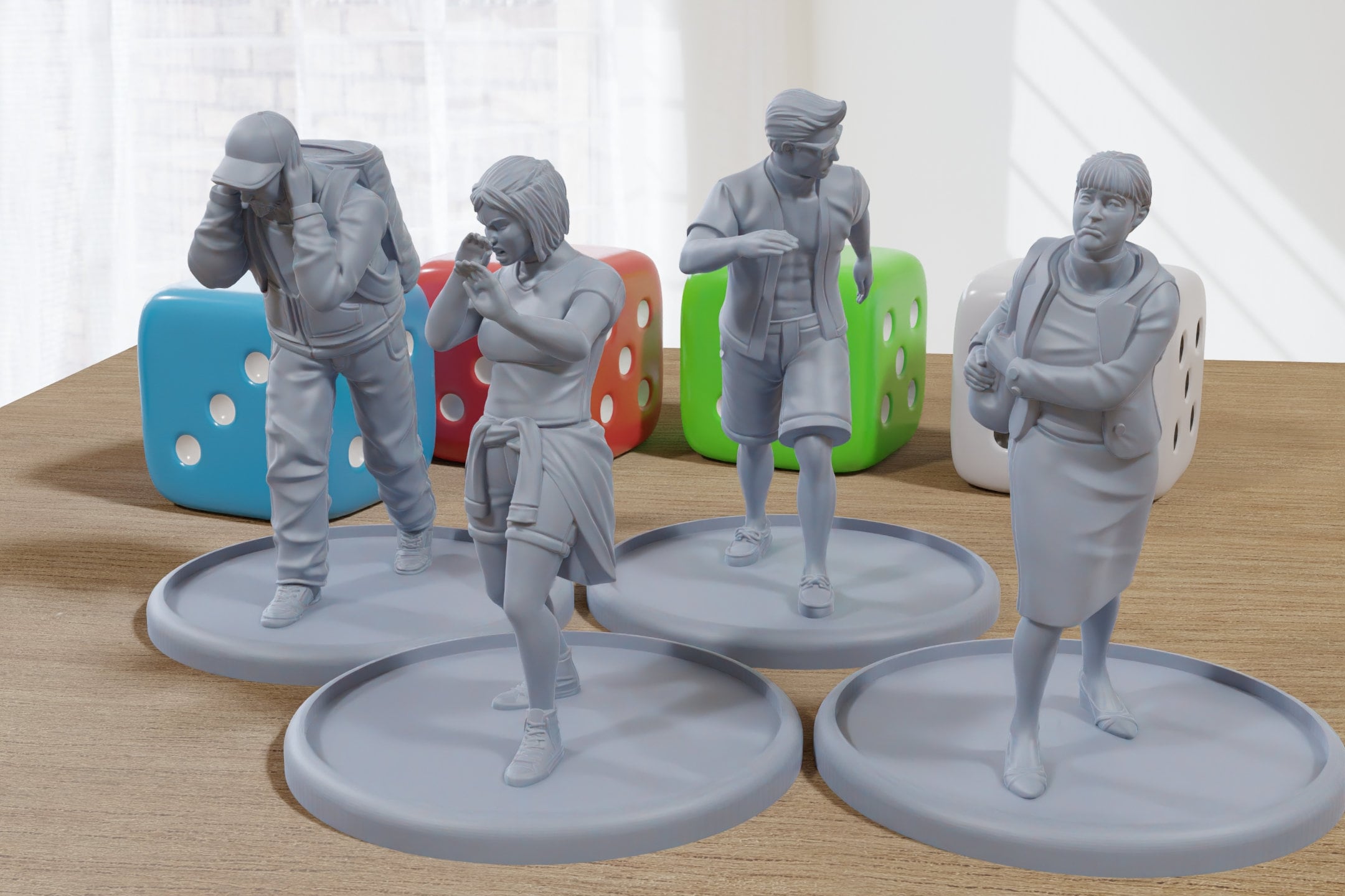 Panic Civilians - Modern Wargaming Miniatures for Tabletop RPG - 28mm