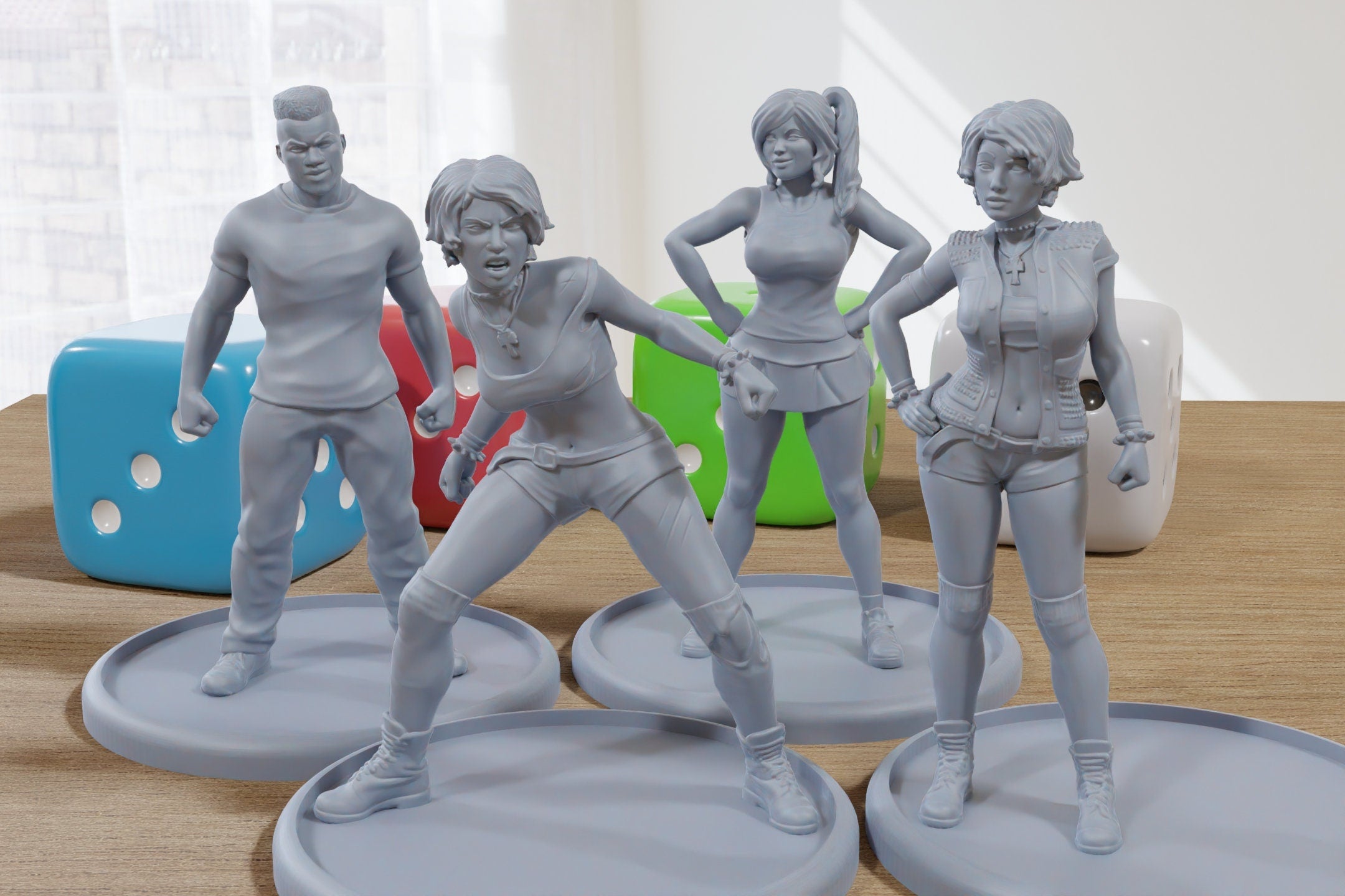 Horror Movie Victims - 3D Printed Minifigures for Post Apocalyptic Min