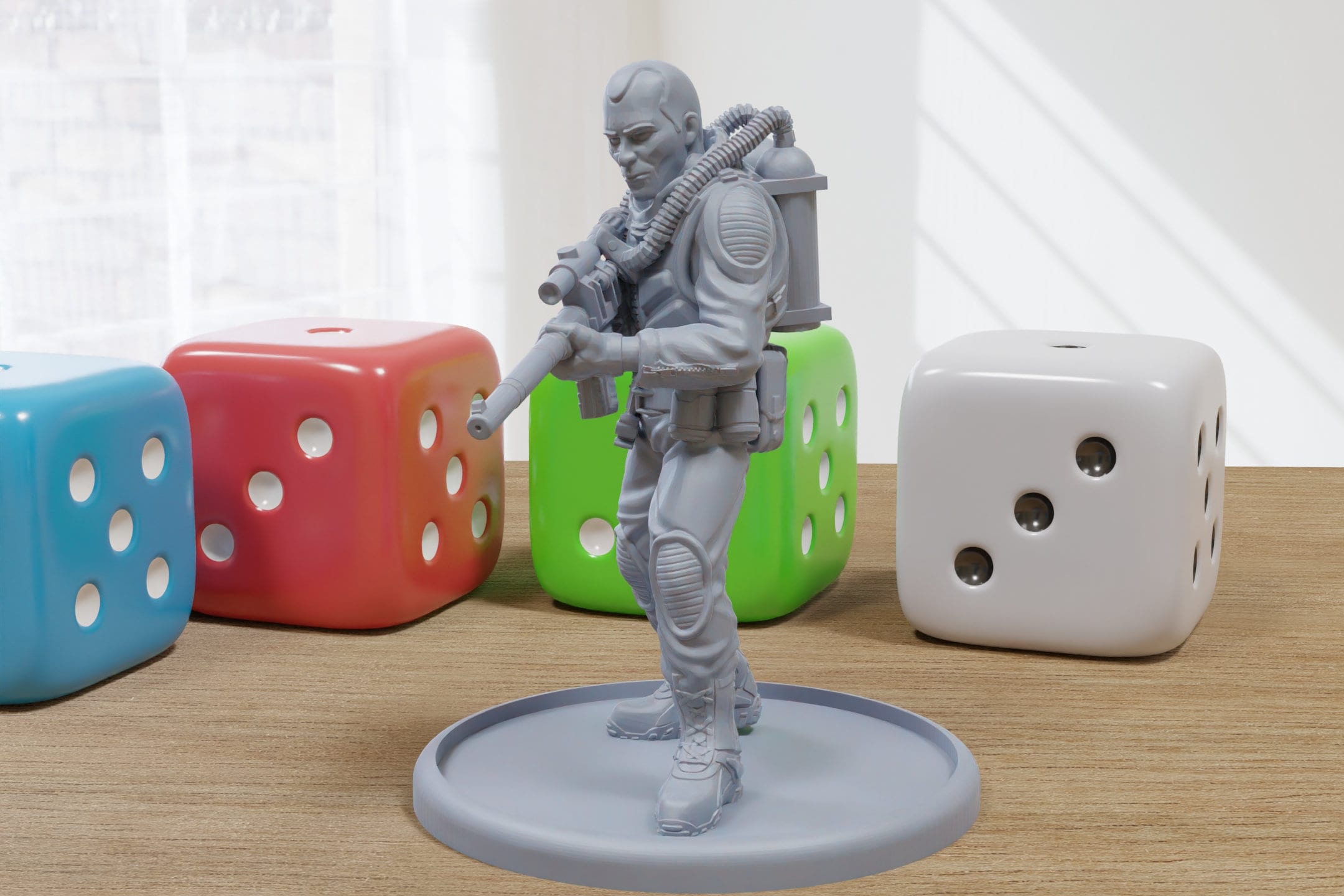 Strelok Sniper - 3D Printed Minifigure - Post Apocalyptic Miniature fo