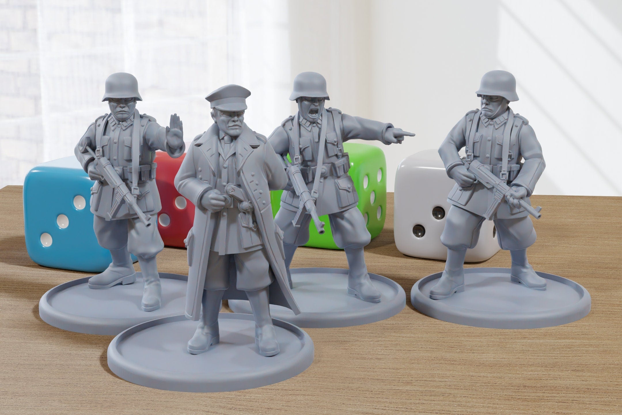 WW2 State Soldiers - 28mm Wargaming Minifigures - Compatible with WW2